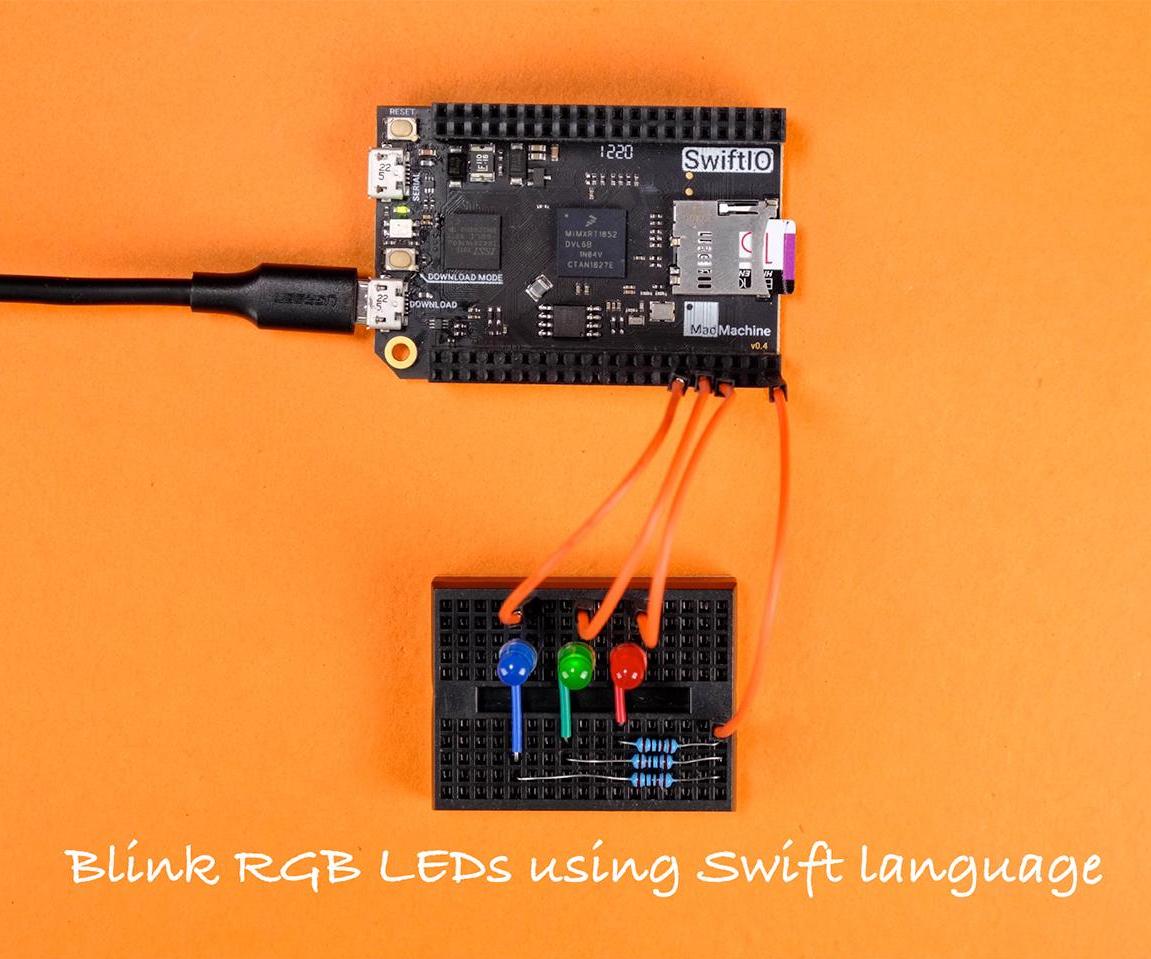 Blink RGB LEDs One by One Using Swift Language : 6 Steps - Instructables