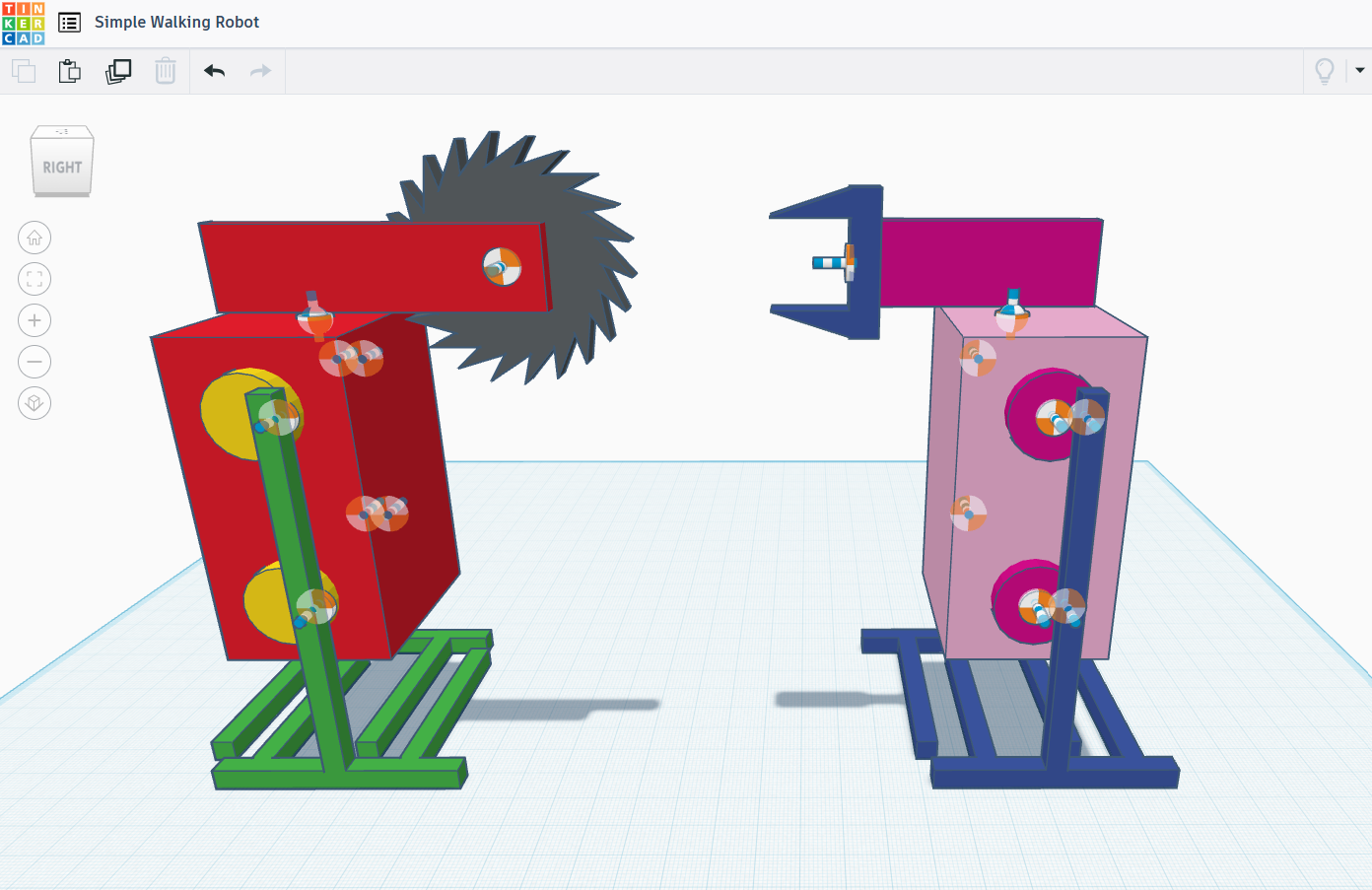 Tinkercad Robotics for School: SIMLAB KOMBAT! (virtual Walking Robots ...