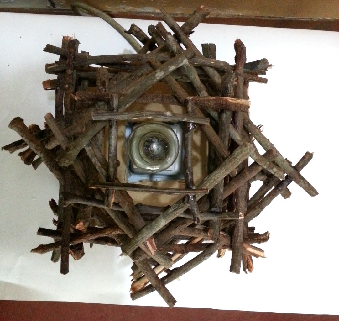 Diy Rustic Twig Lampshade 6 Steps With Pictures Instructables