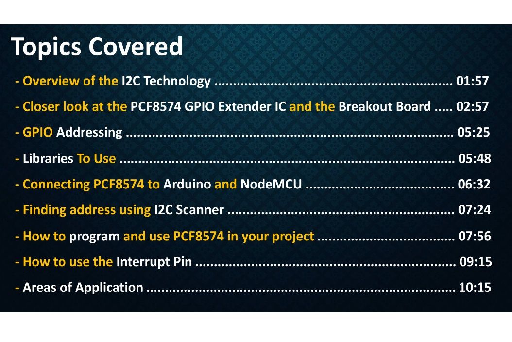 PCF8574 GPIO Extender - With Arduino and NodeMCU : 15 Steps - Instructables