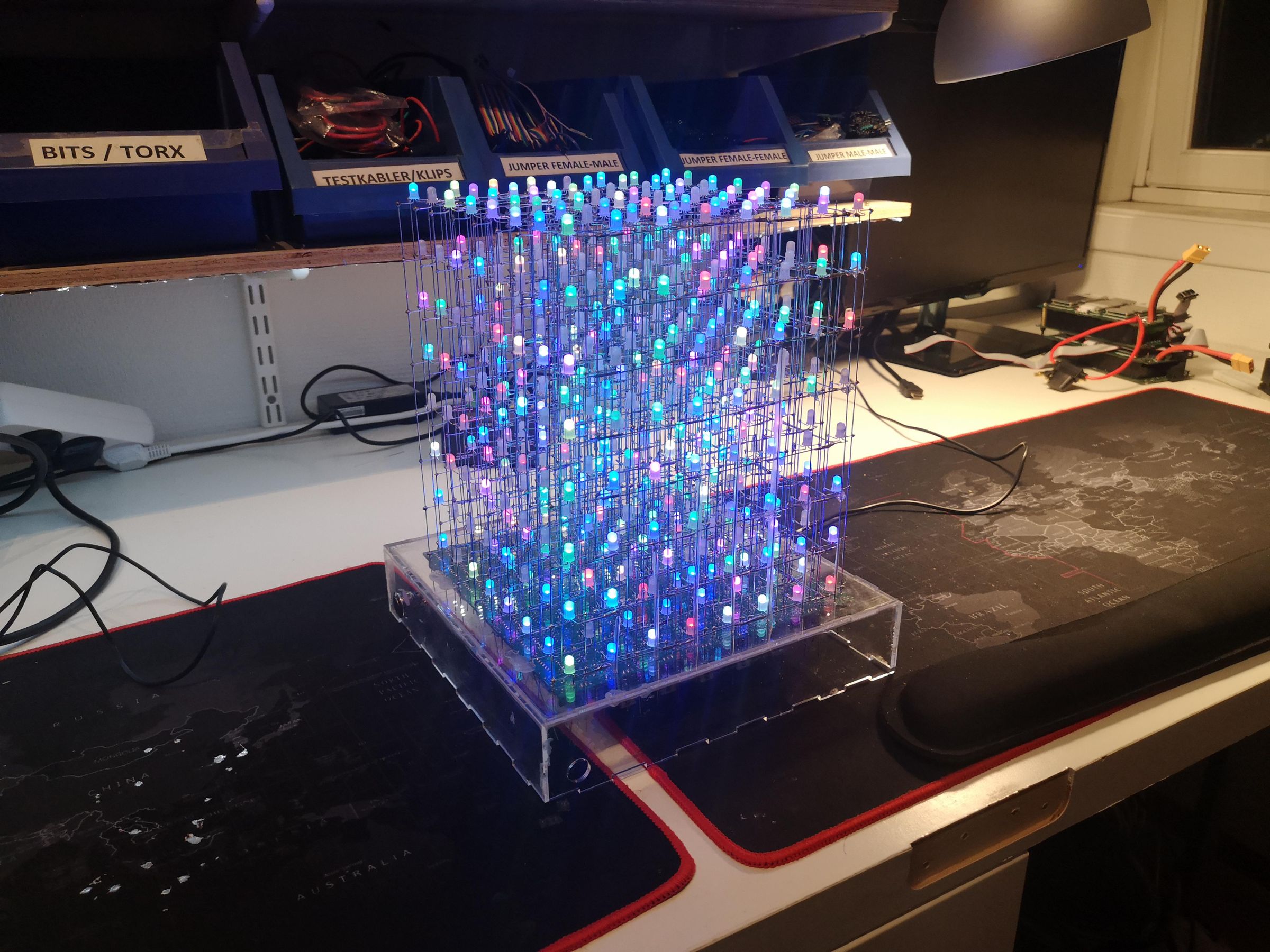 RGB 8x8x8 LED Cube : 9 Steps (with Pictures) - Instructables
