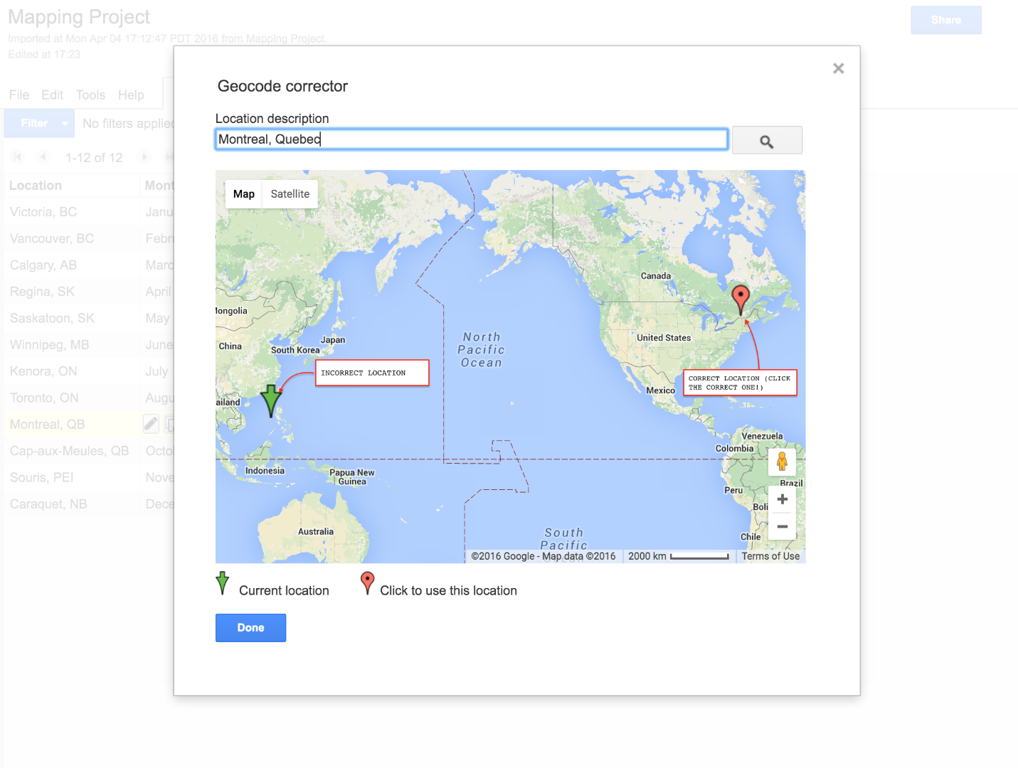 Create a Clickable Google Map to Share Geographic Information and ...