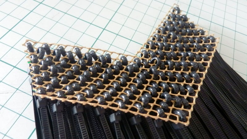 Cable Tie Mesh Piece : 5 Steps (with Pictures) - Instructables
