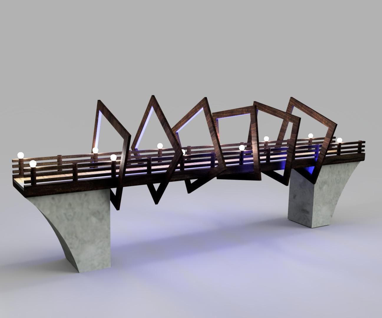 Futuristic Neon Light Bridge With Fusion 360 | Make It Bridge : 6 Steps ...