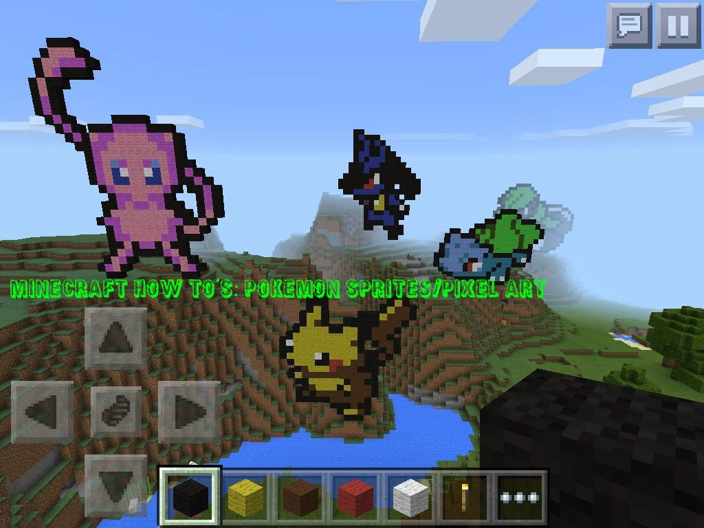 Minecraft Pixel Art Pokemon Griglia Starter