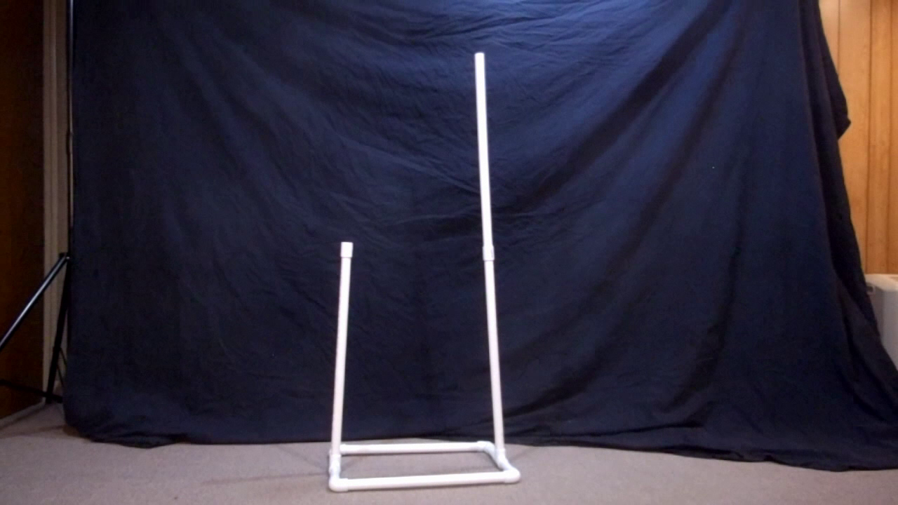 Make a Portable, Collapsible Clothing Rack From PVC for 10 Dollars in ...