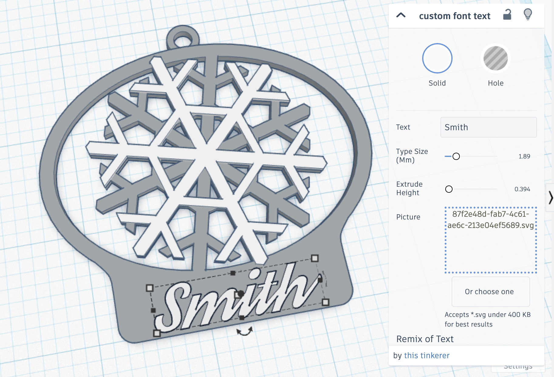 Customizable Snowflake Snowglobe Ornament : 5 Steps (with Pictures ...