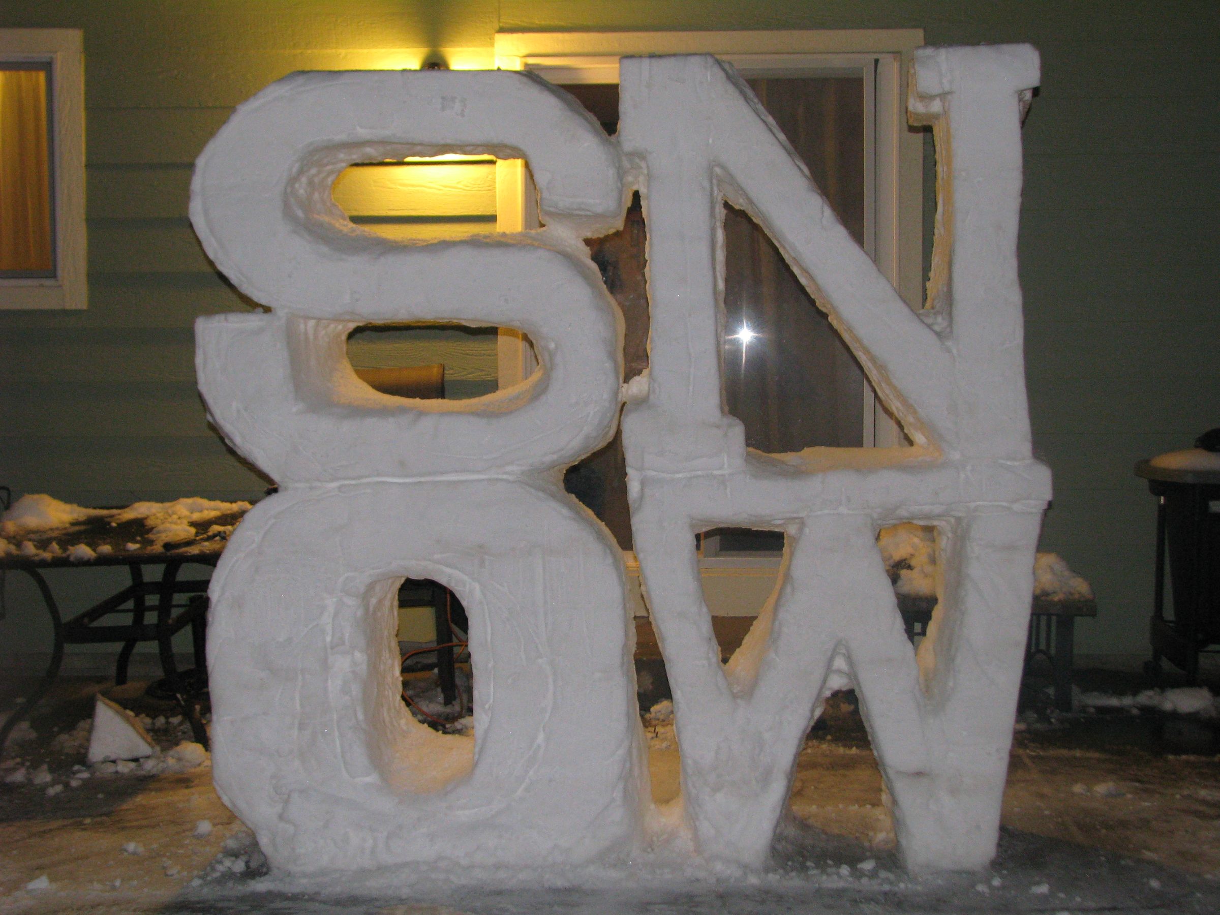Snow Sculpture : 6 Steps (with Pictures) - Instructables