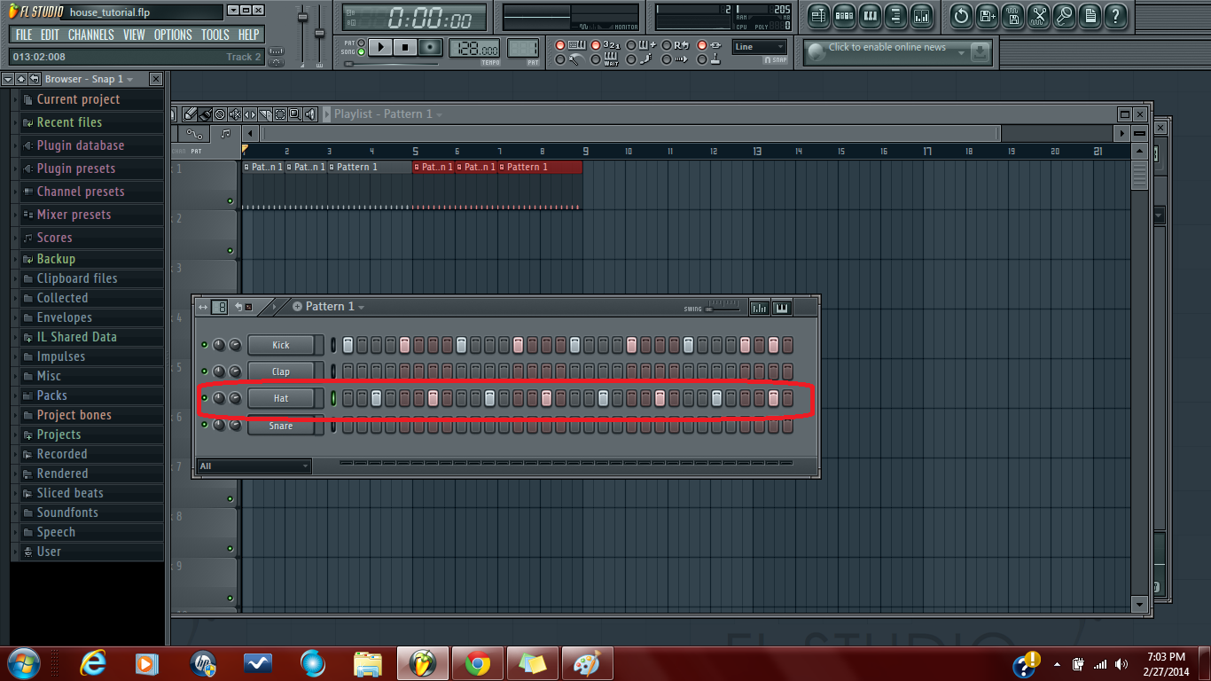How to Make a Simple House Drum Pattern (128 BPM) : 5 Steps - Instructables