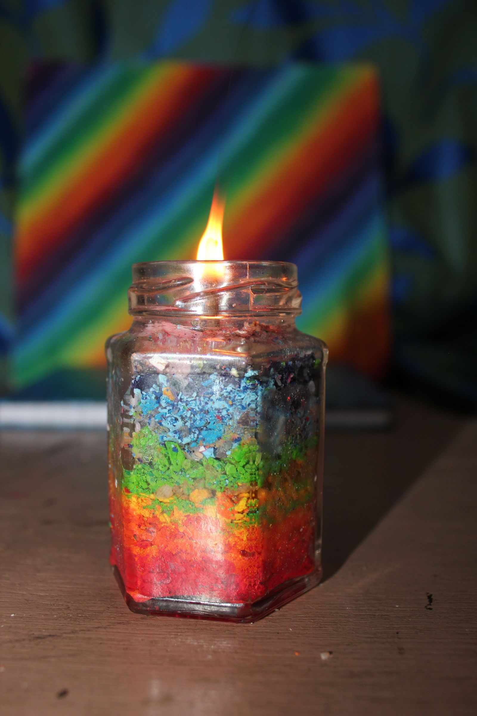 DIY RAINBOW CANDLE : 4 Steps - Instructables