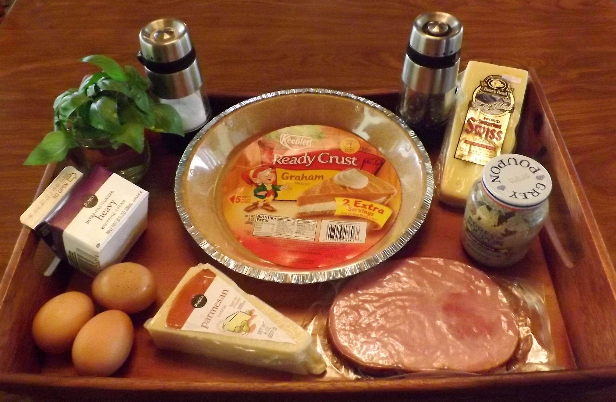 HAM, CHEESE, BASIL QUICHE (Soft Food for Sensitive Gums) : 4 Steps ...