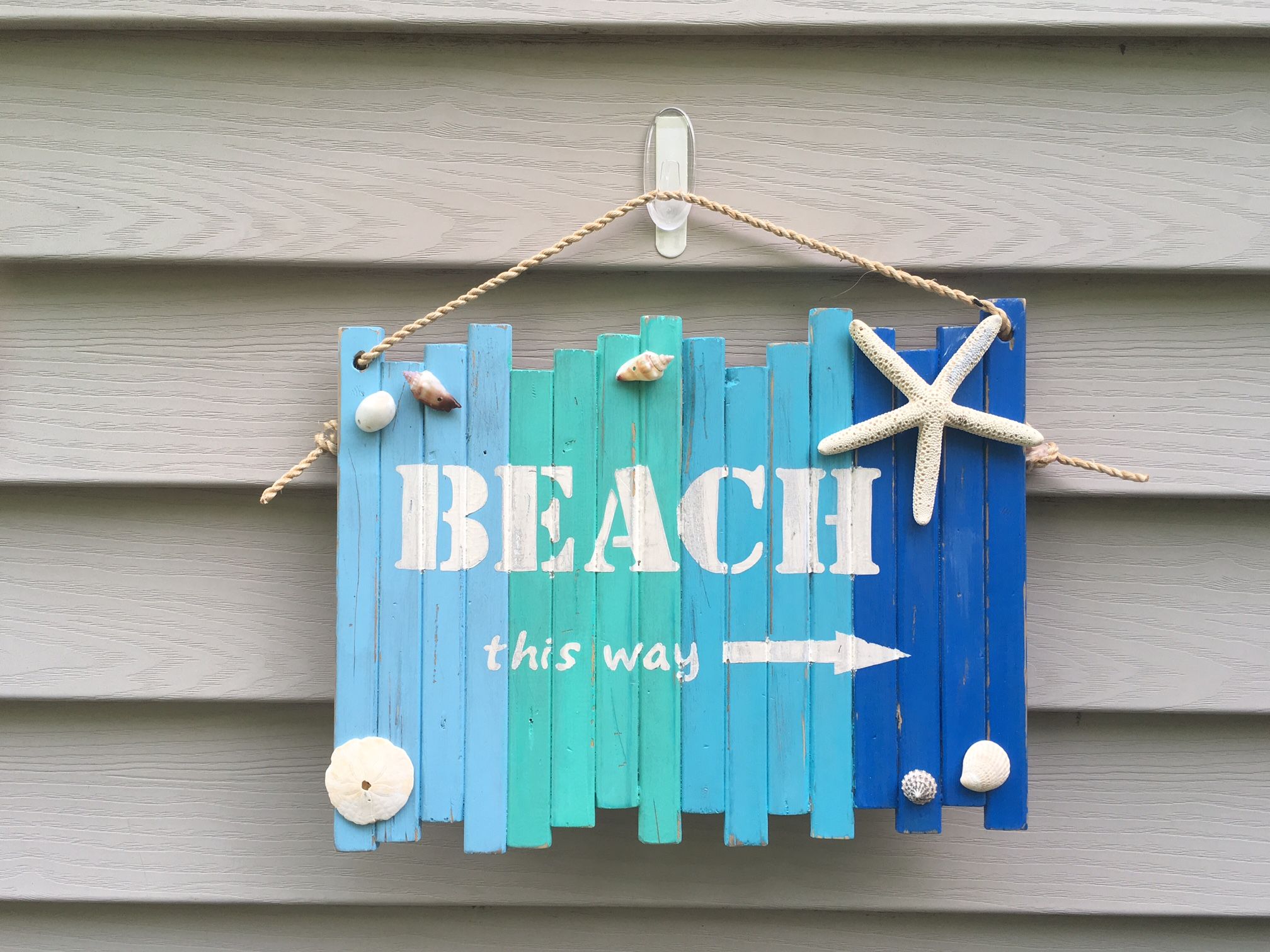 Recycled Wood Distressed Outdoor Beach Sign : 12 Steps (with Pictures ...