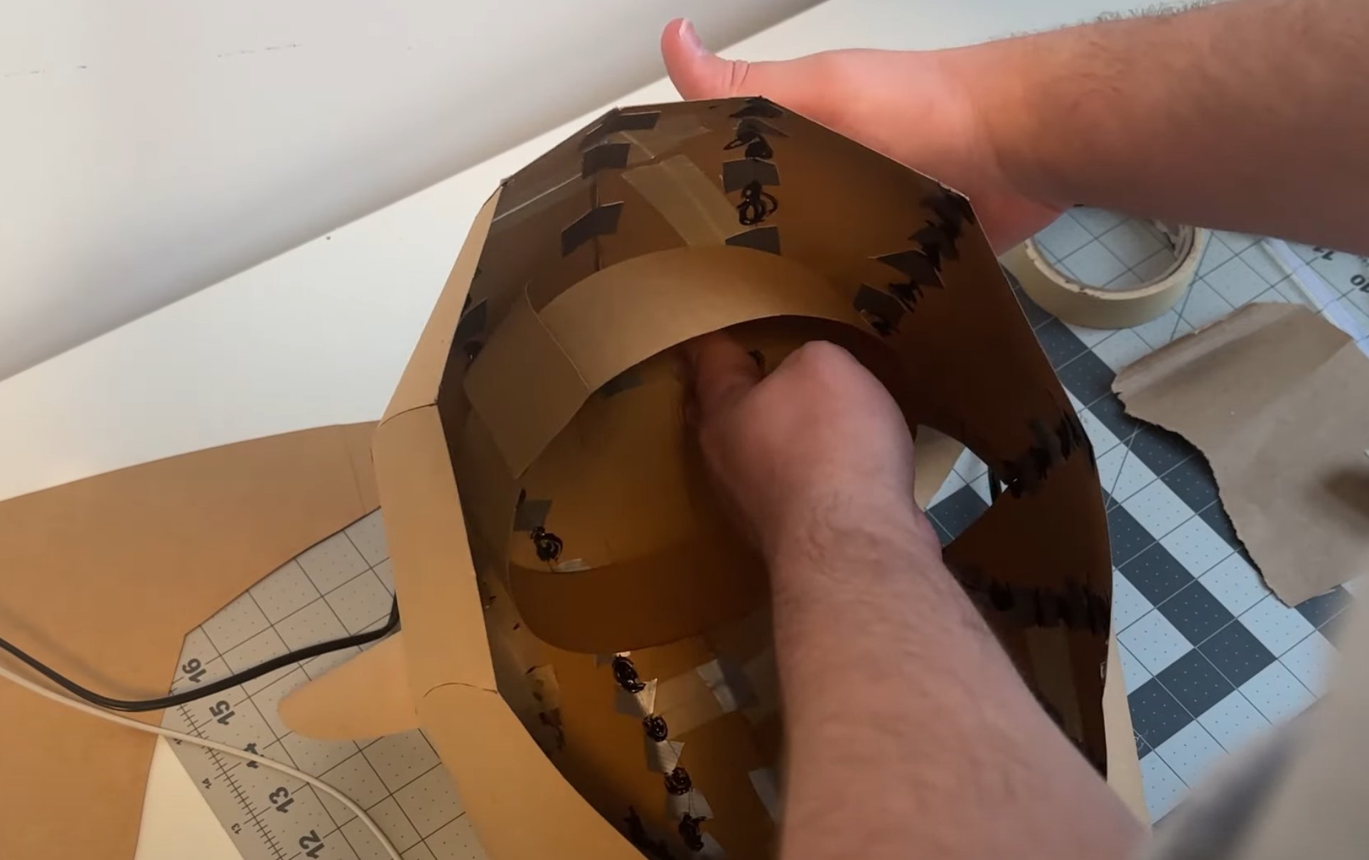 A Stylish Cardboard Lion Mask With Smooth Lines. Easy-to-follow ...