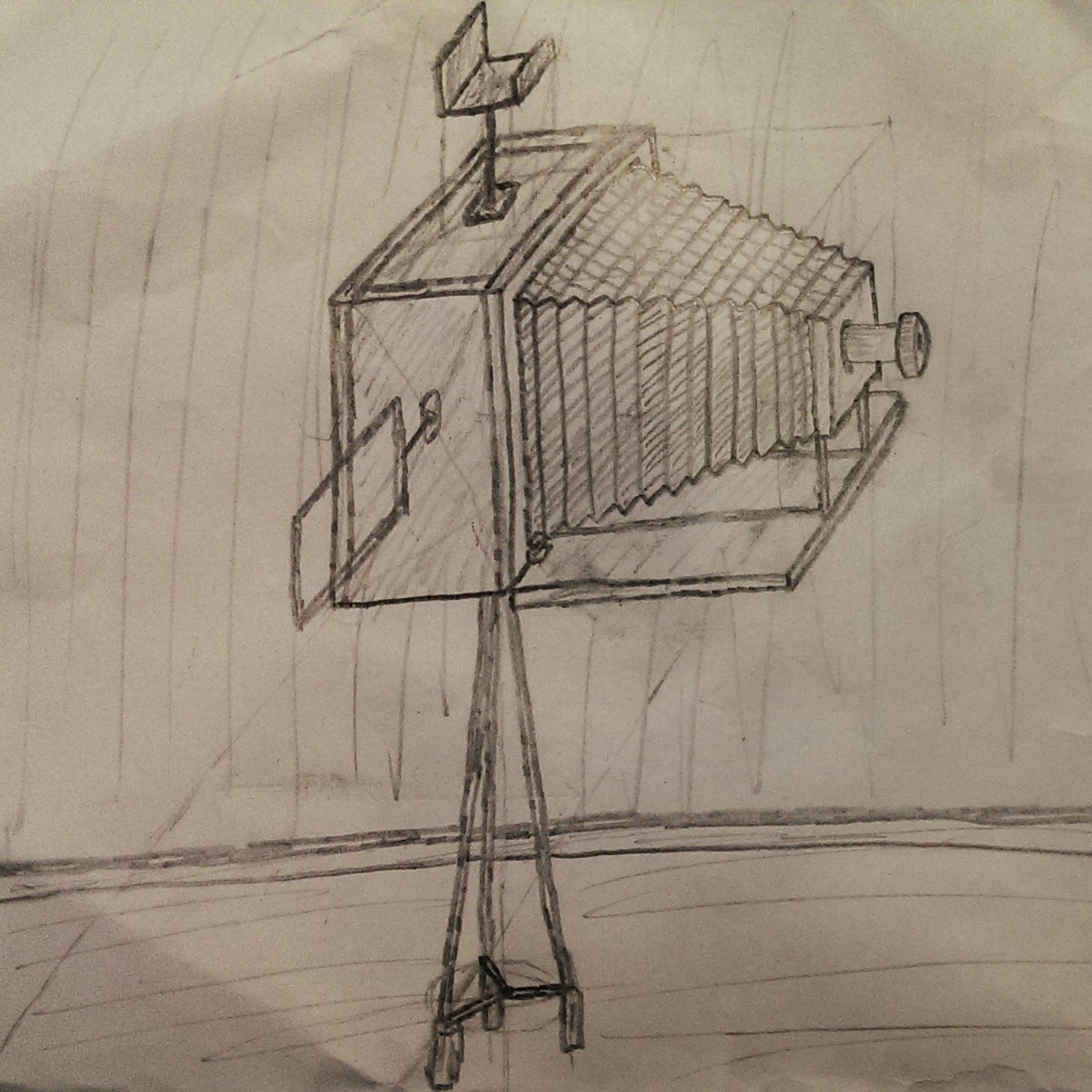 Draw a Plate Camera With Bellows : 3 Steps - Instructables