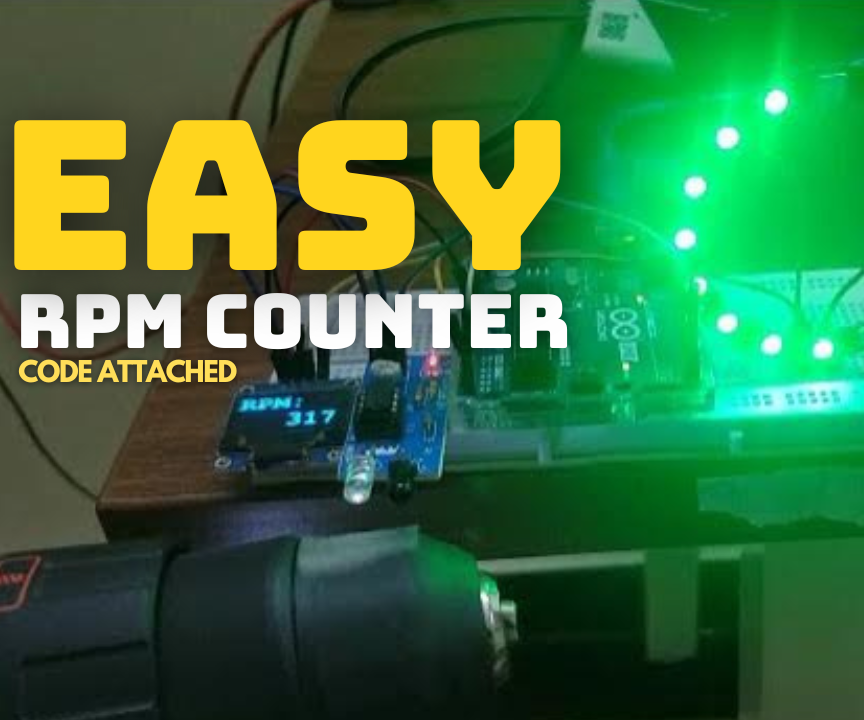 Easy Rpm Counter Arduino And Ir Sensor Instructables