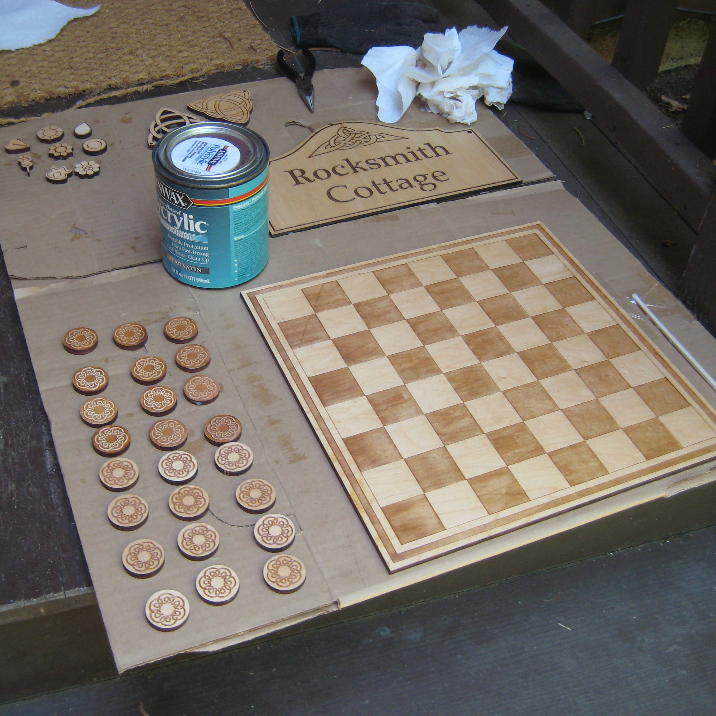 Laser Cut Two-Sided Checkers : 4 Steps (with Pictures) - Instructables