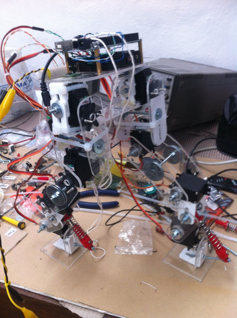Arduino Biped 8 Steps Instructables