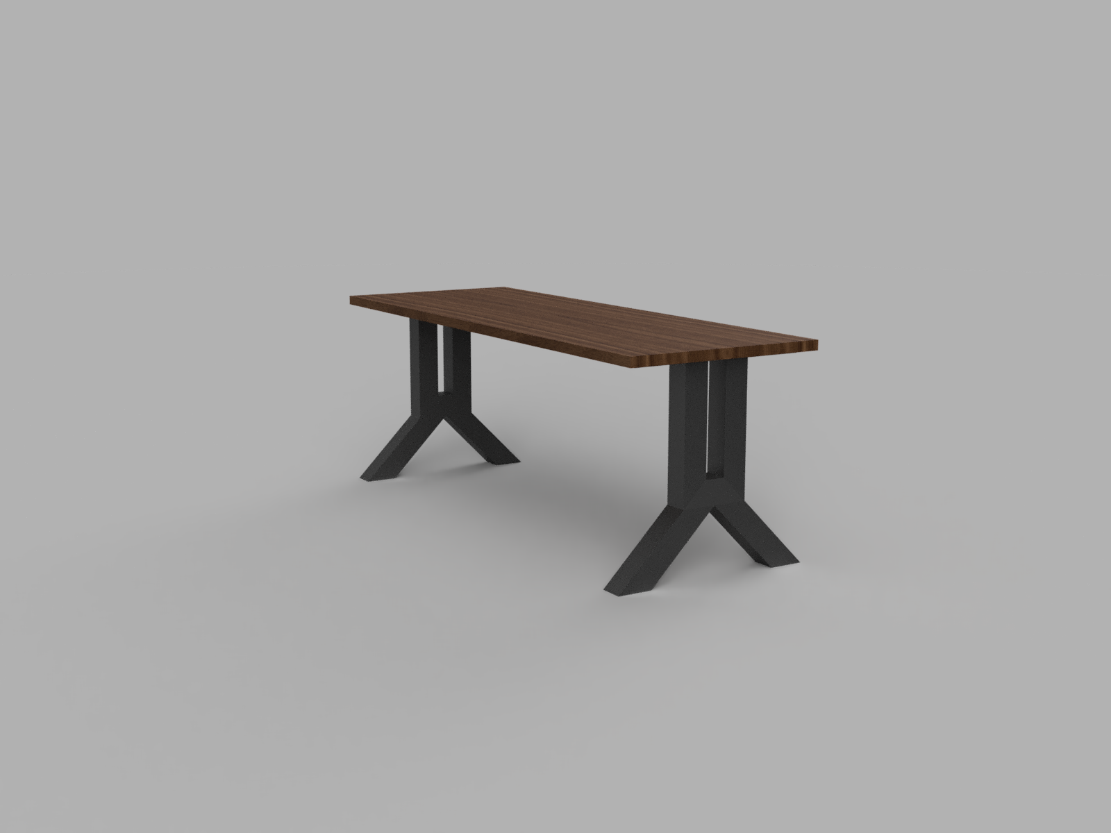 Industrial-style Metal and Timber Study Desk : 5 Steps (with Pictures ...