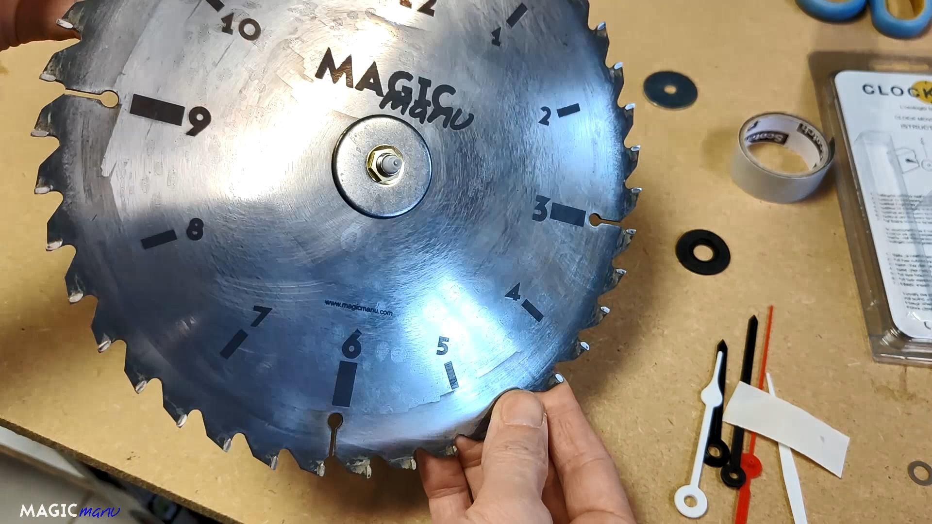 A Clock With a Laser Engraved Saw Blade : 11 Steps (with Pictures ...
