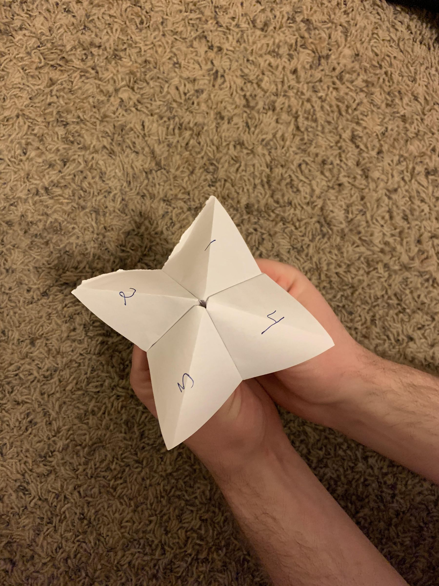 Constructing a Paper Fortune-Teller : 11 Steps - Instructables