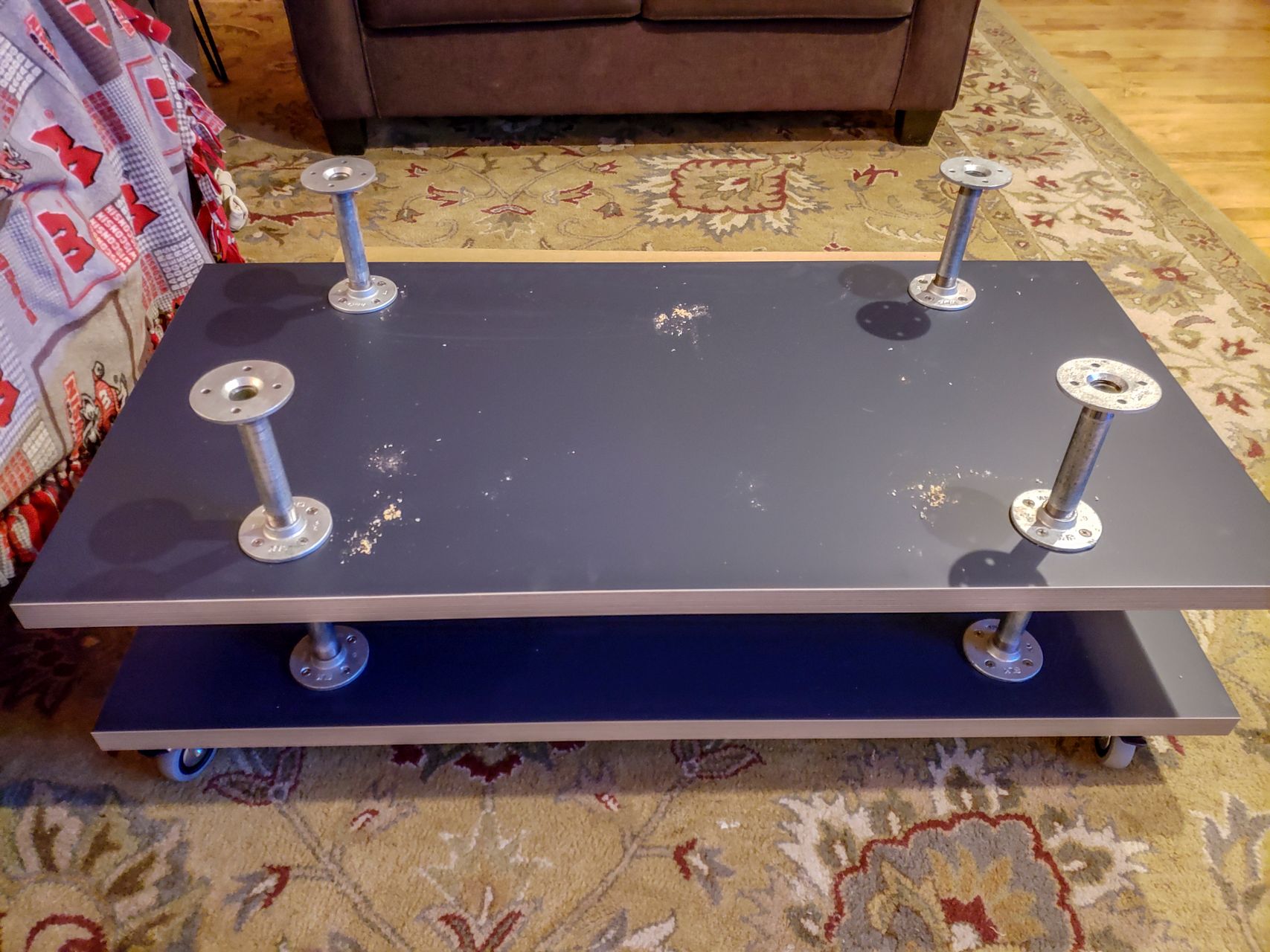 IKEA Tabletop Pipe Riser Multi-Level Glowforge Table : 4 Steps (with ...