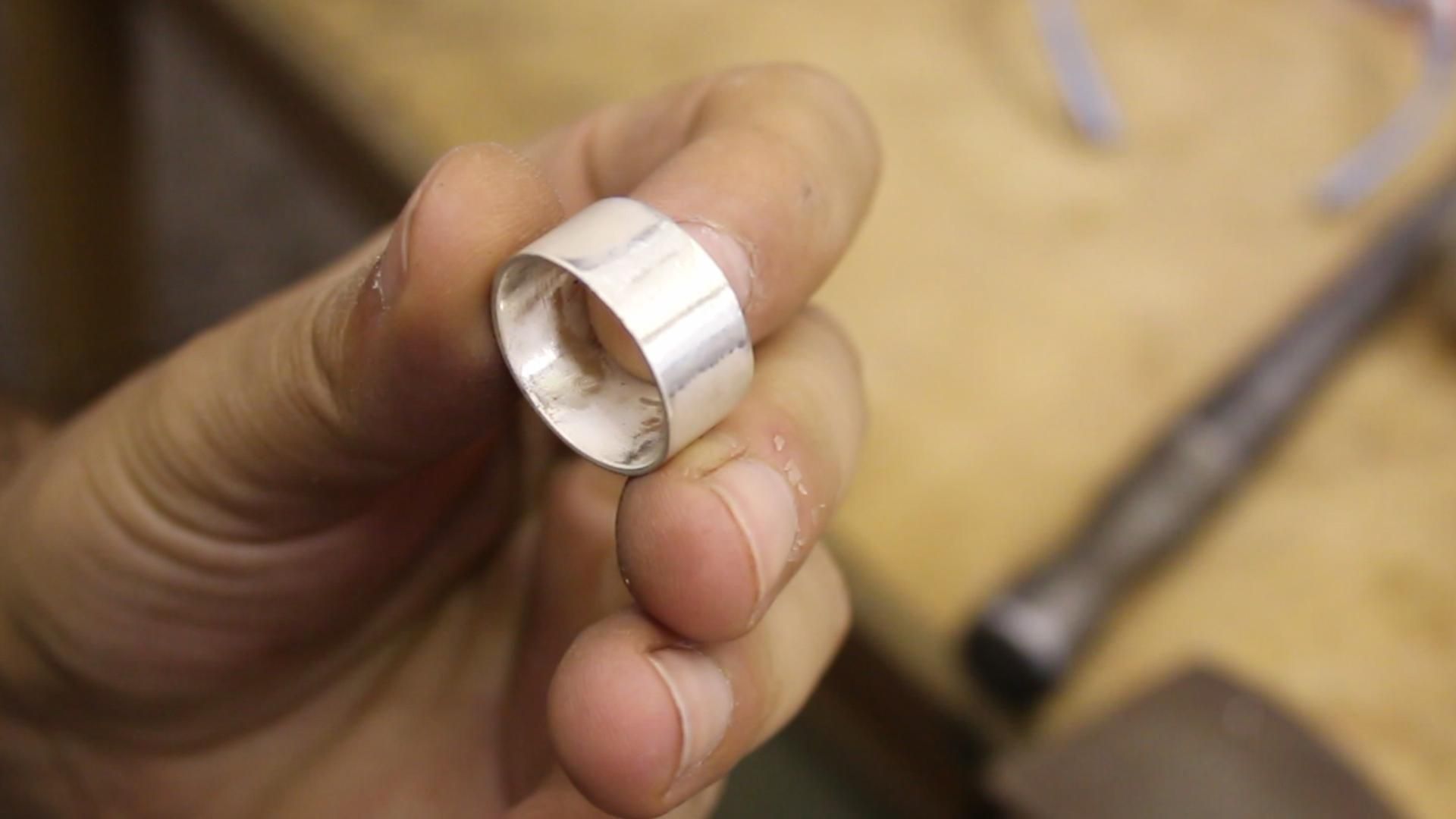 Damascus Steel and Silver Spinner Ring : 11 Steps (with Pictures ...