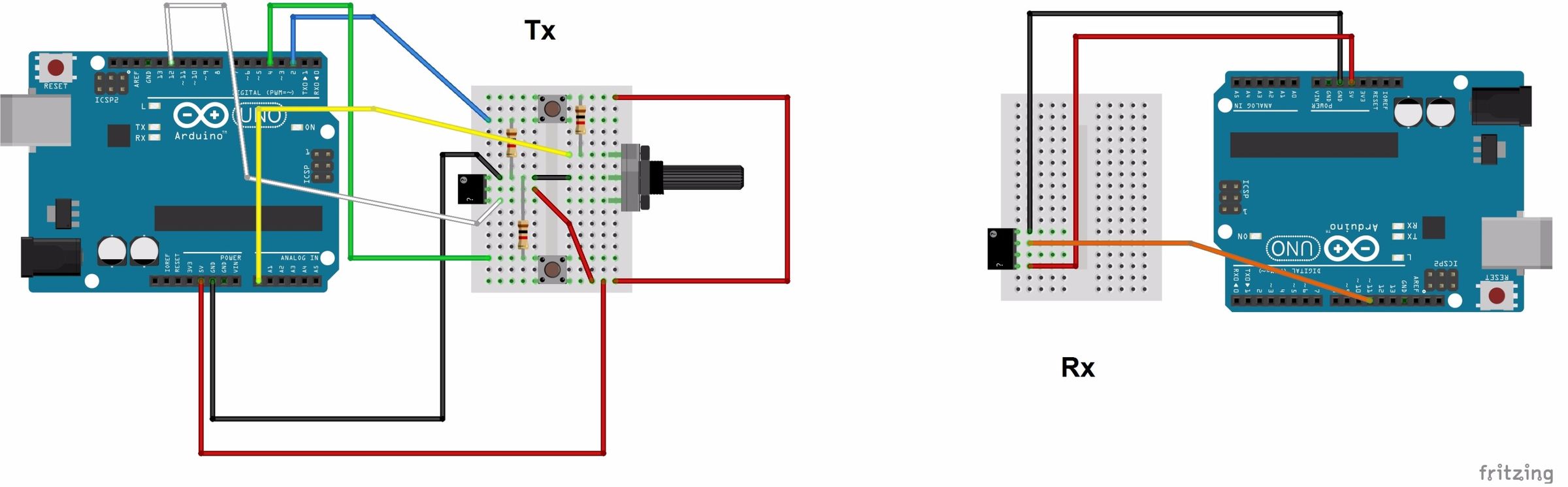 RC Multi Channel Arduino Proportional Transmitter / Receiver With ...