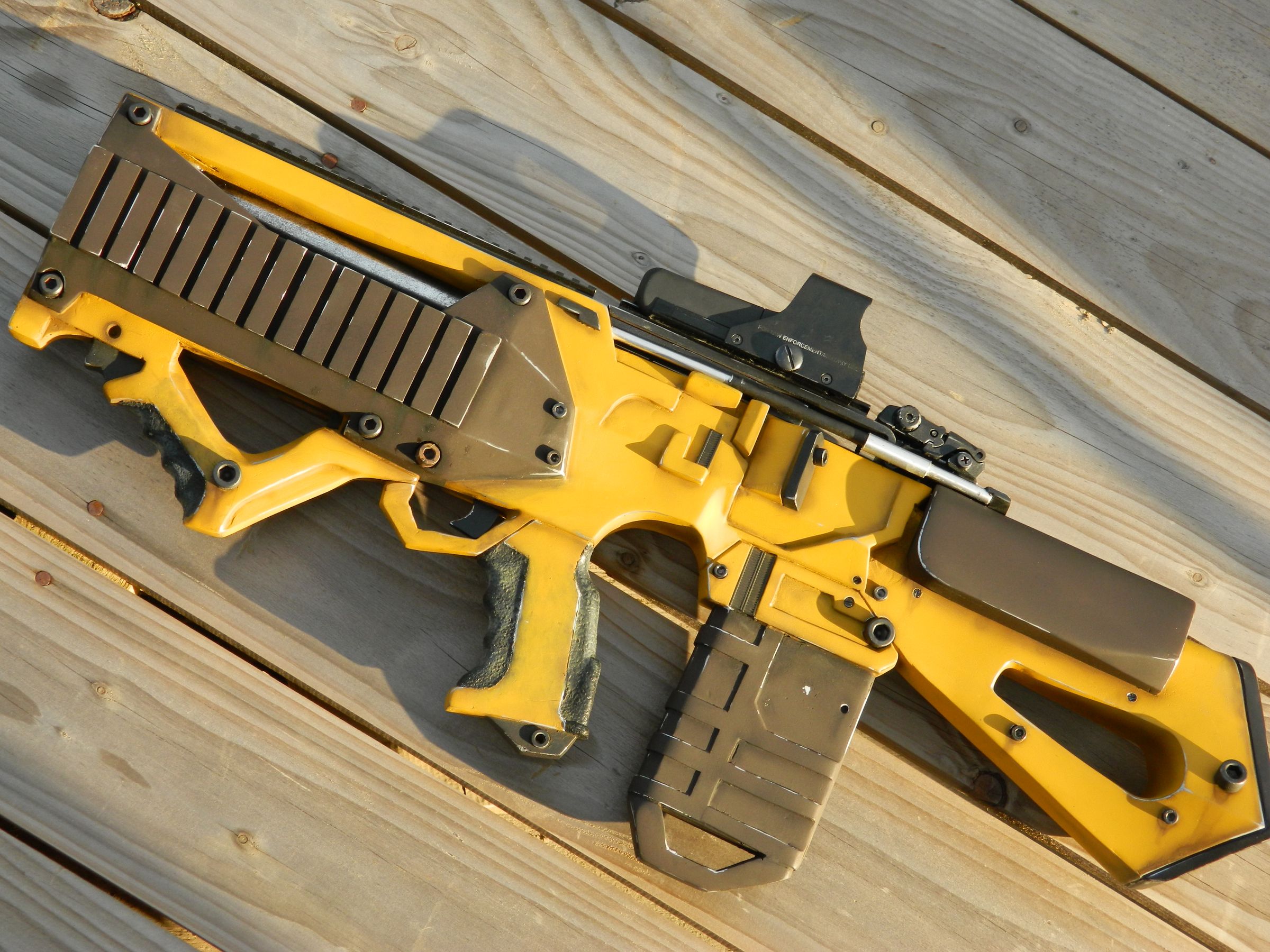 Borderlands Concept Assault Rifle Prop Replica : 14 Steps (with ...