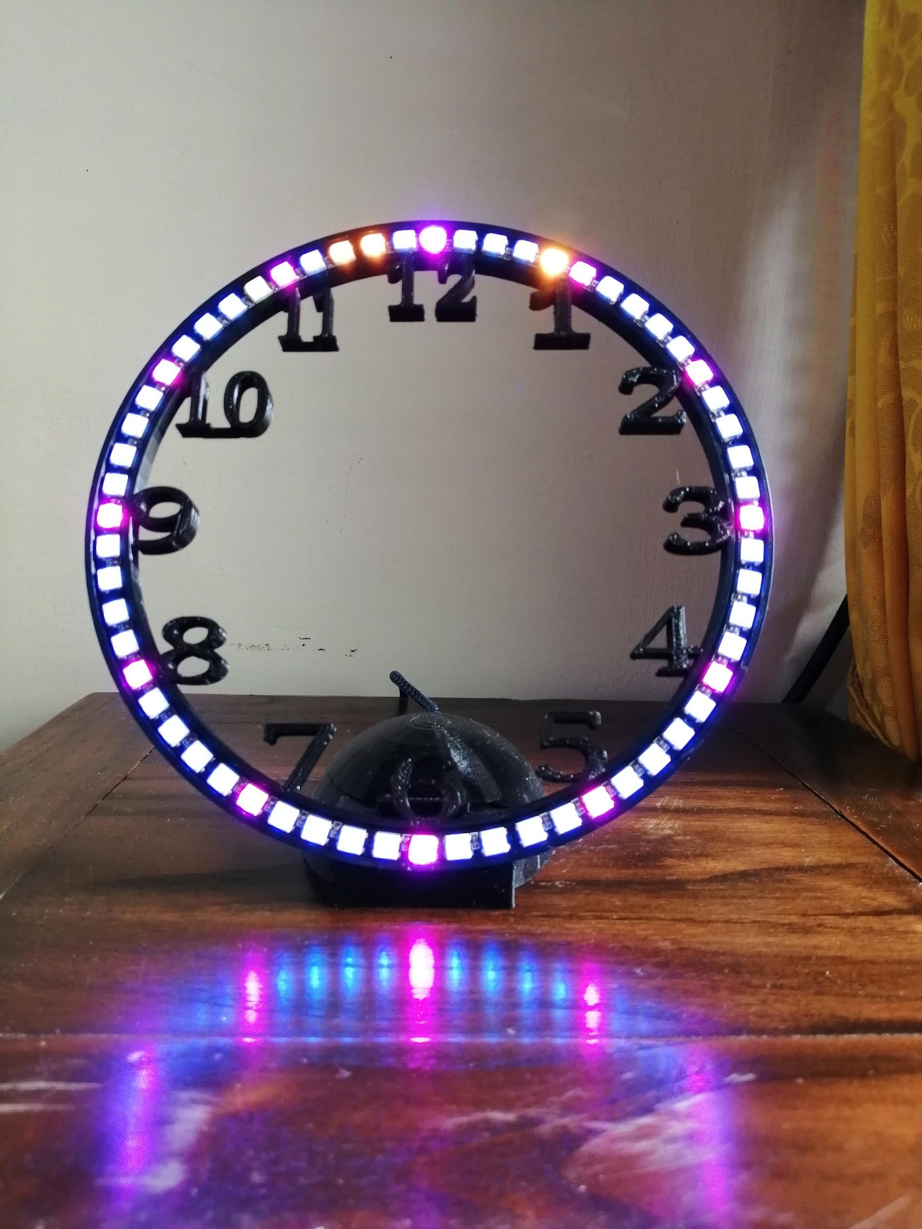 Wol Clock ESP8266-12E + 60 LED WS2812B Analogue Digital Clock : 5 Steps ...