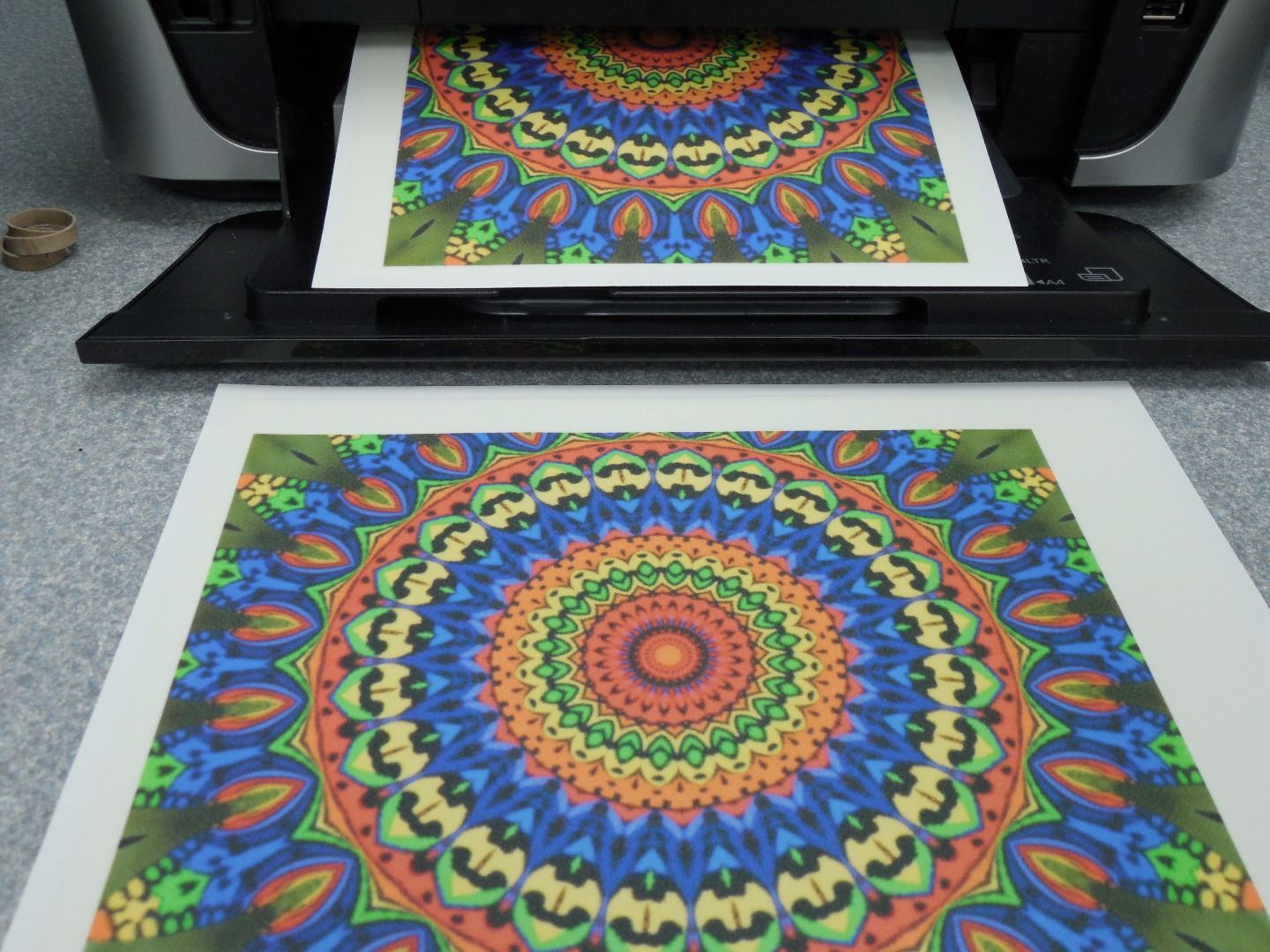 Rainbow Mandala Cake W/ Edible Graphics : 5 Steps - Instructables