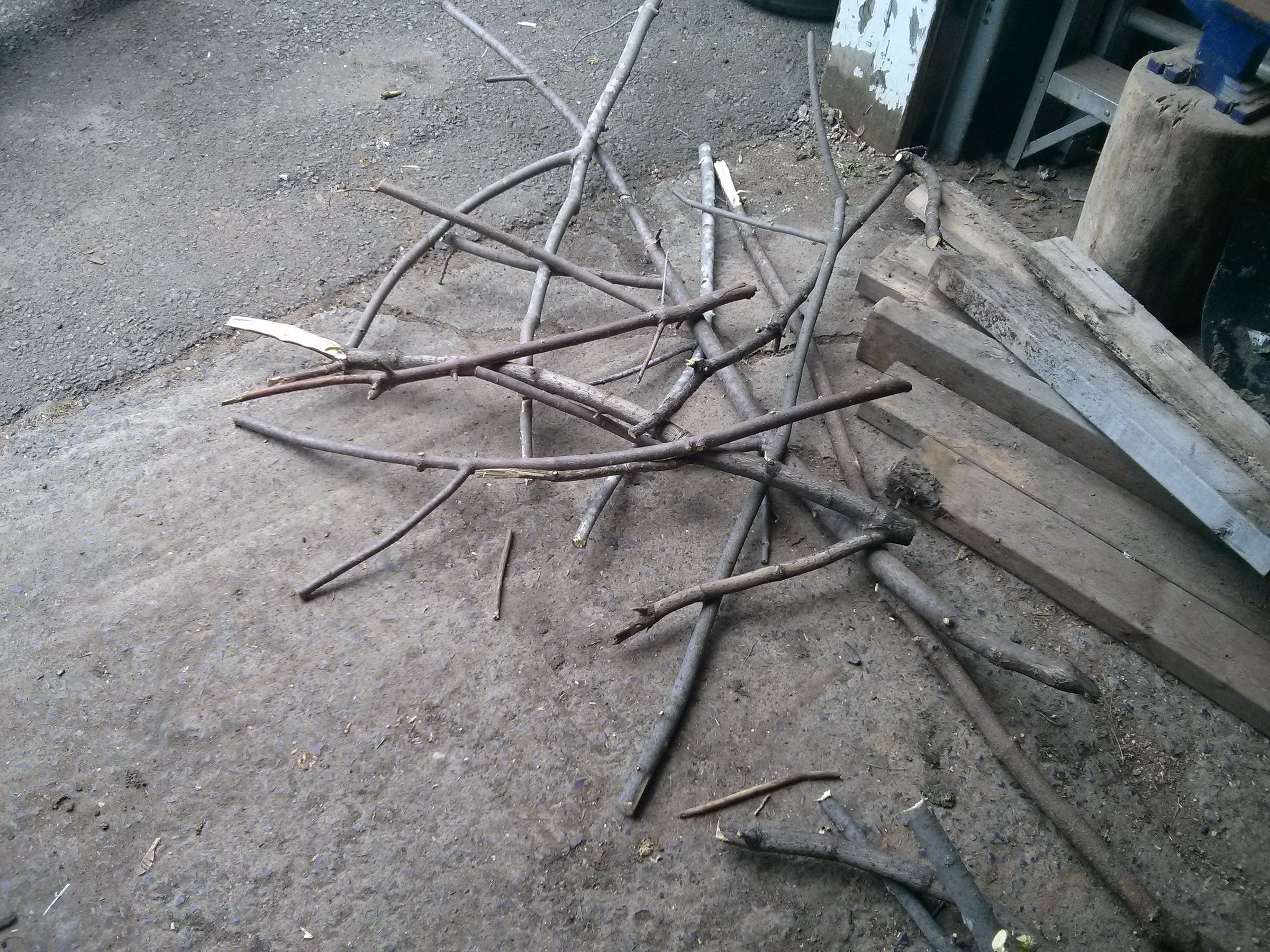 Decorative Garden Bench Made From Fallen Tree Limbs : 9 Steps ...