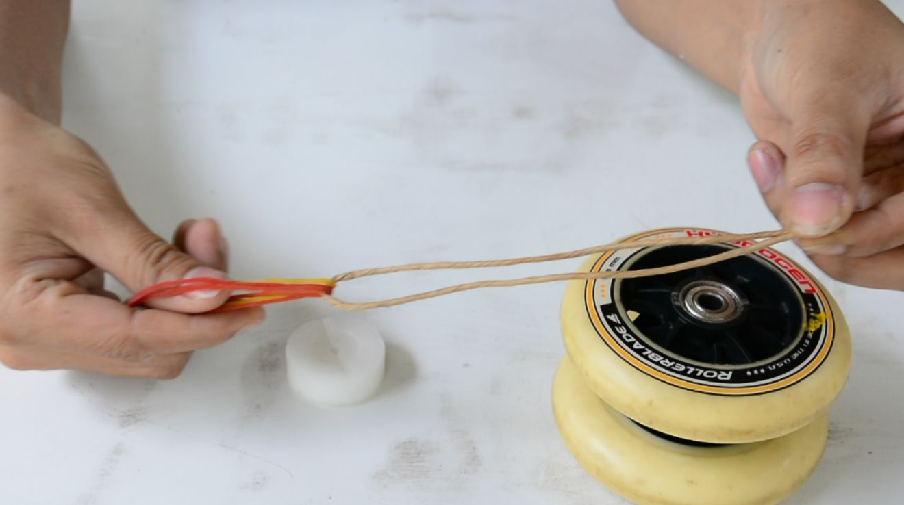 Very Easy Rollerblade Wheels Rubber Band Car : 3 Steps (with Pictures ...