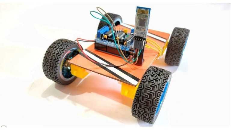 Arduino Bluetooth Car ARDUINO UNO|L293D|HC-05, 56% OFF