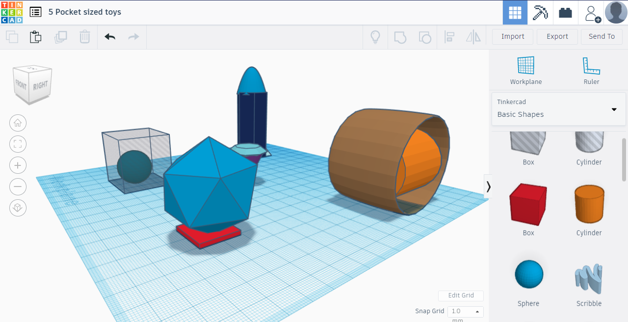5 Pocket Sized Toys for Little Kids (in Tinkercad) : 6 Steps ...