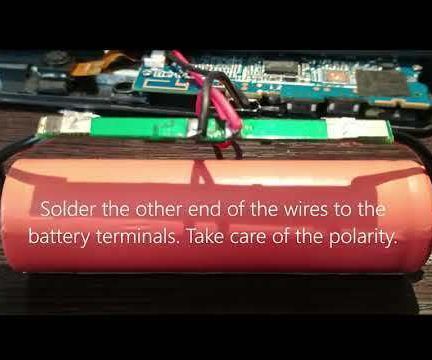 Easily Modify Android Tab Battery With 18650 LiPo Battery : 5 Steps ...