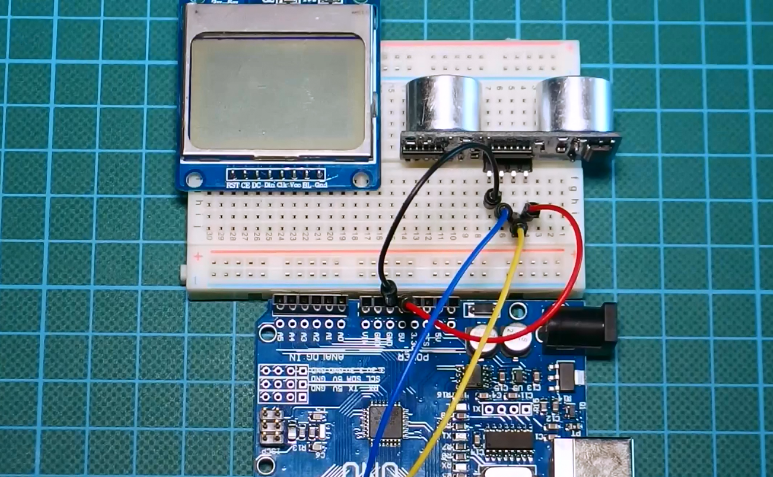 DIY Distance Meter With Arduino and a Nokia 5110 Display : 6 Steps ...
