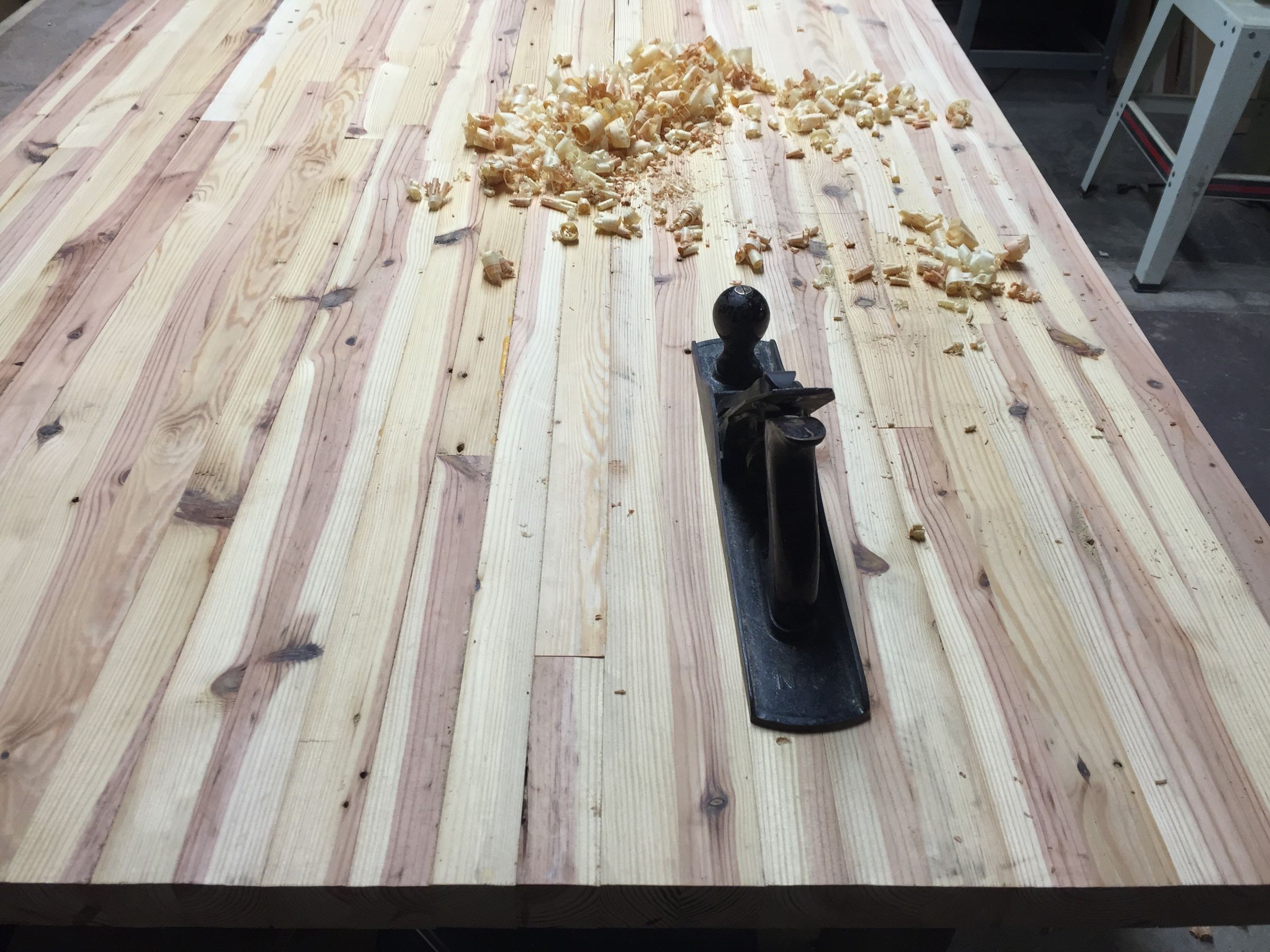 Dining Room Table From Reclaimed Wall Studs : 9 Steps (with Pictures ...