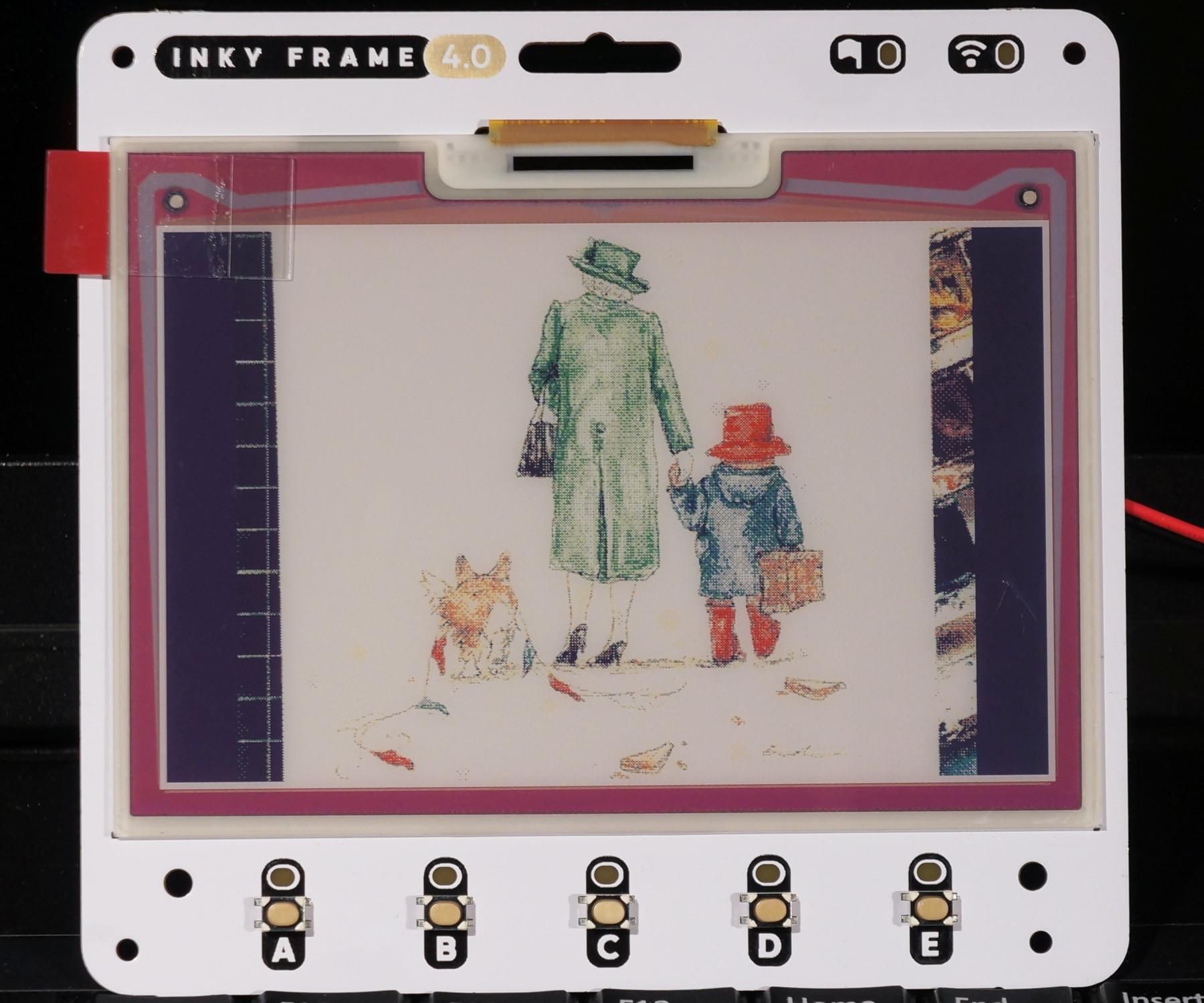 Pimoroni Inky Frame Comparison - 4 Inch Vs 5.7 Inch : 18 Steps (with ...