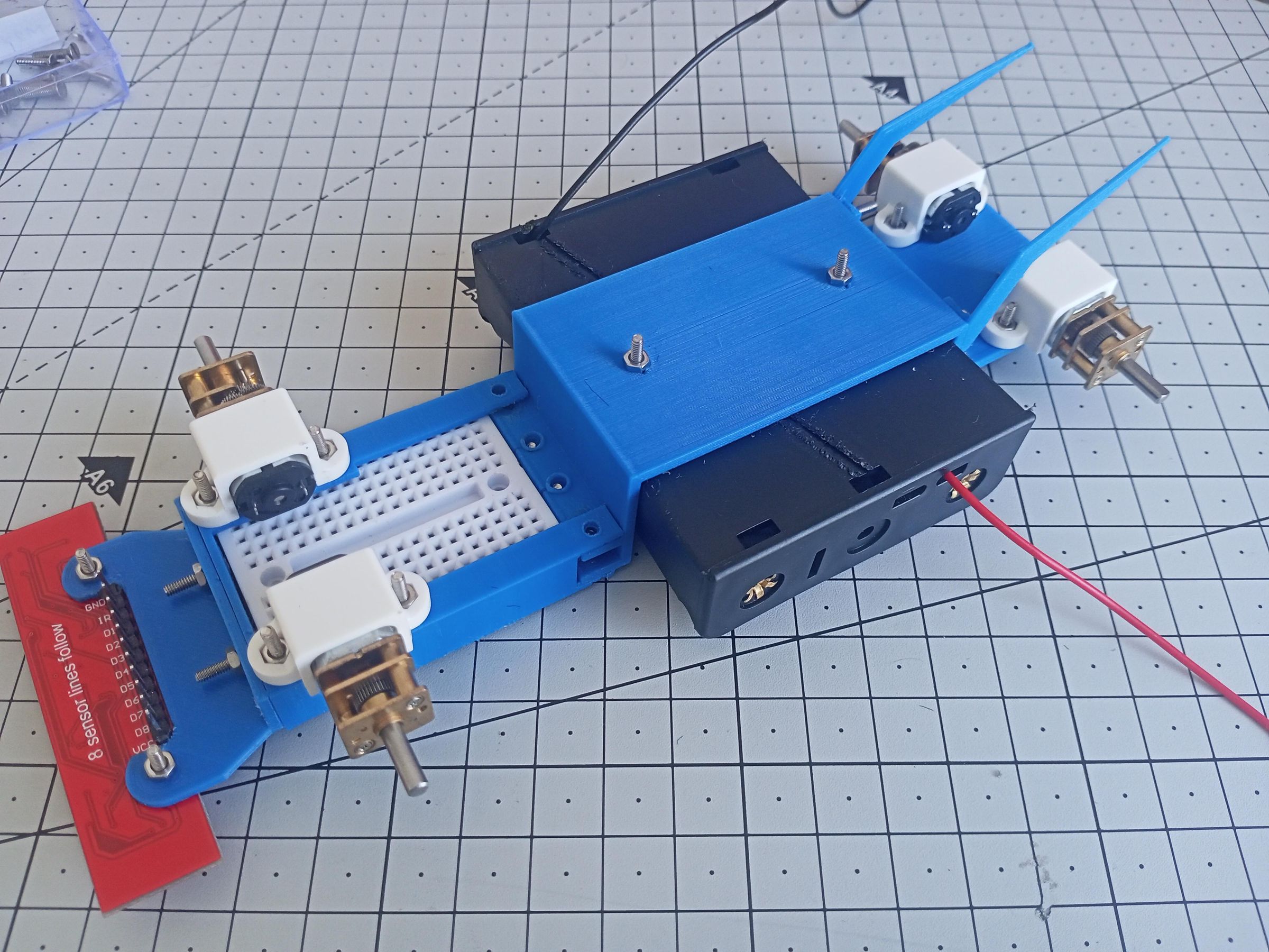 4 Wheel Drive Line Follower Robot : 37 Steps (with Pictures ...
