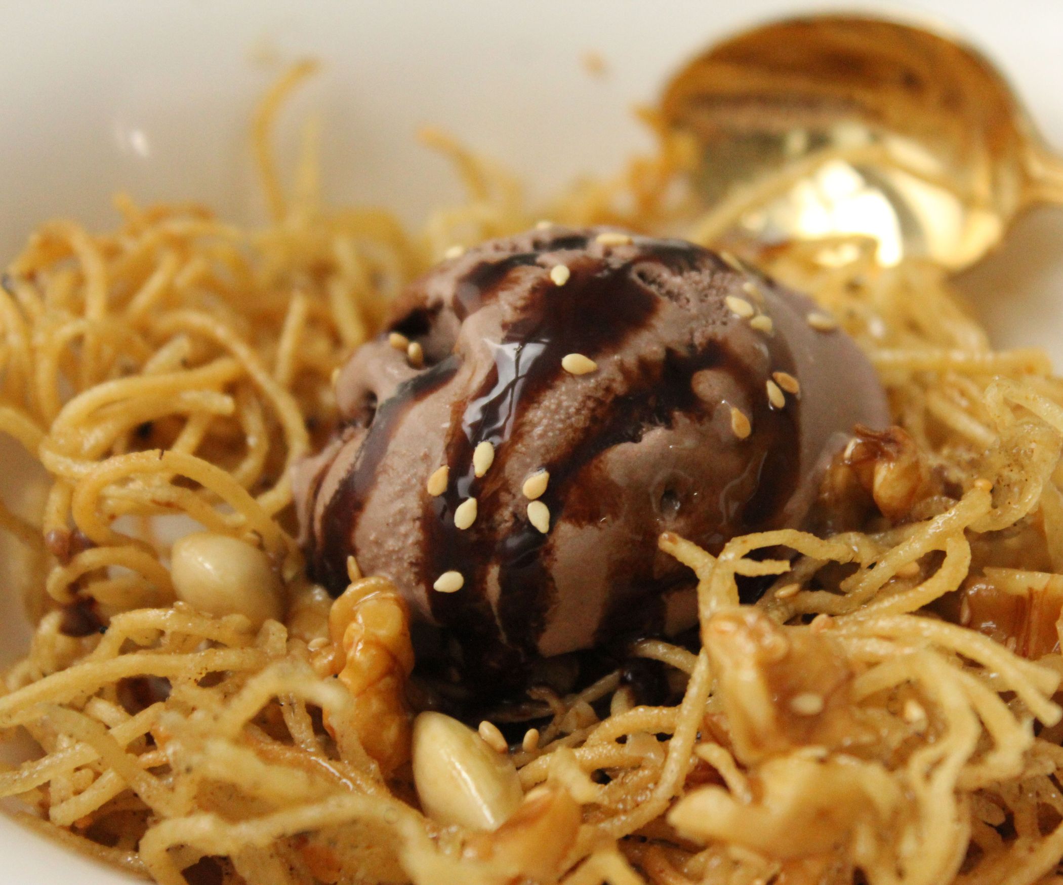 Honey Dessert Noodles (Crispy Asian Dessert) : 4 Steps (with Pictures ...