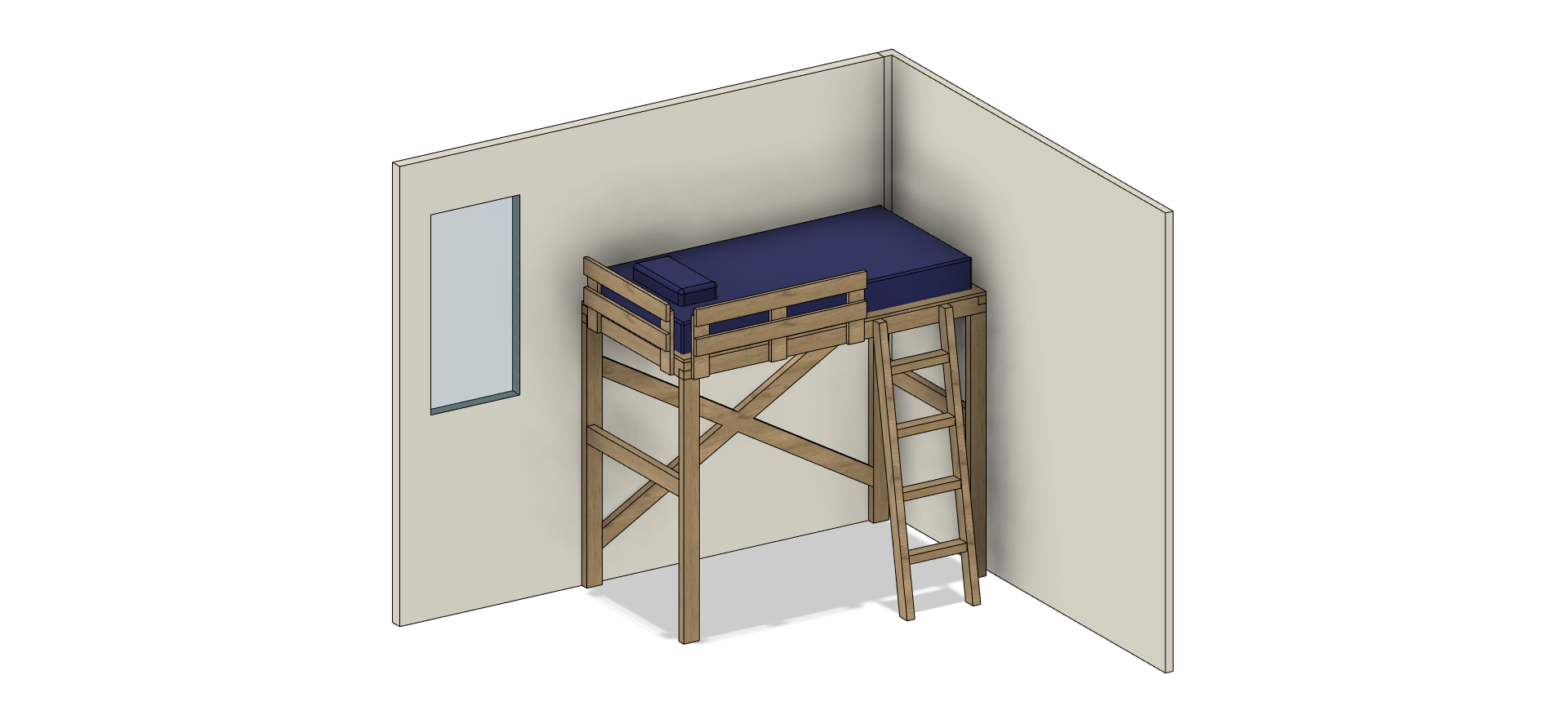 College Loft Bed : 11 Steps (with Pictures) - Instructables