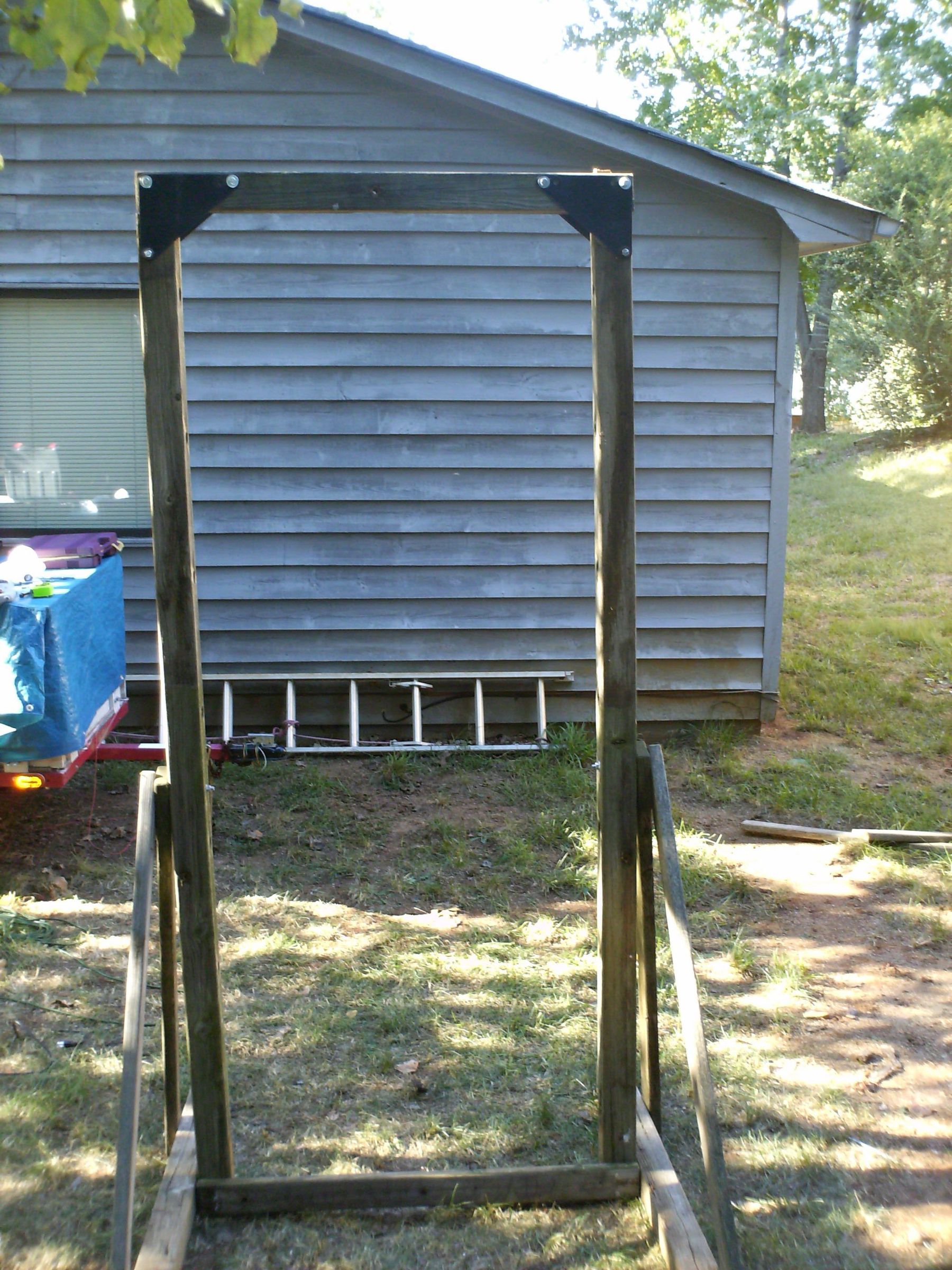 How to Convert an Old Swingset Into a Guillotine Prop for Halloween : 9 ...