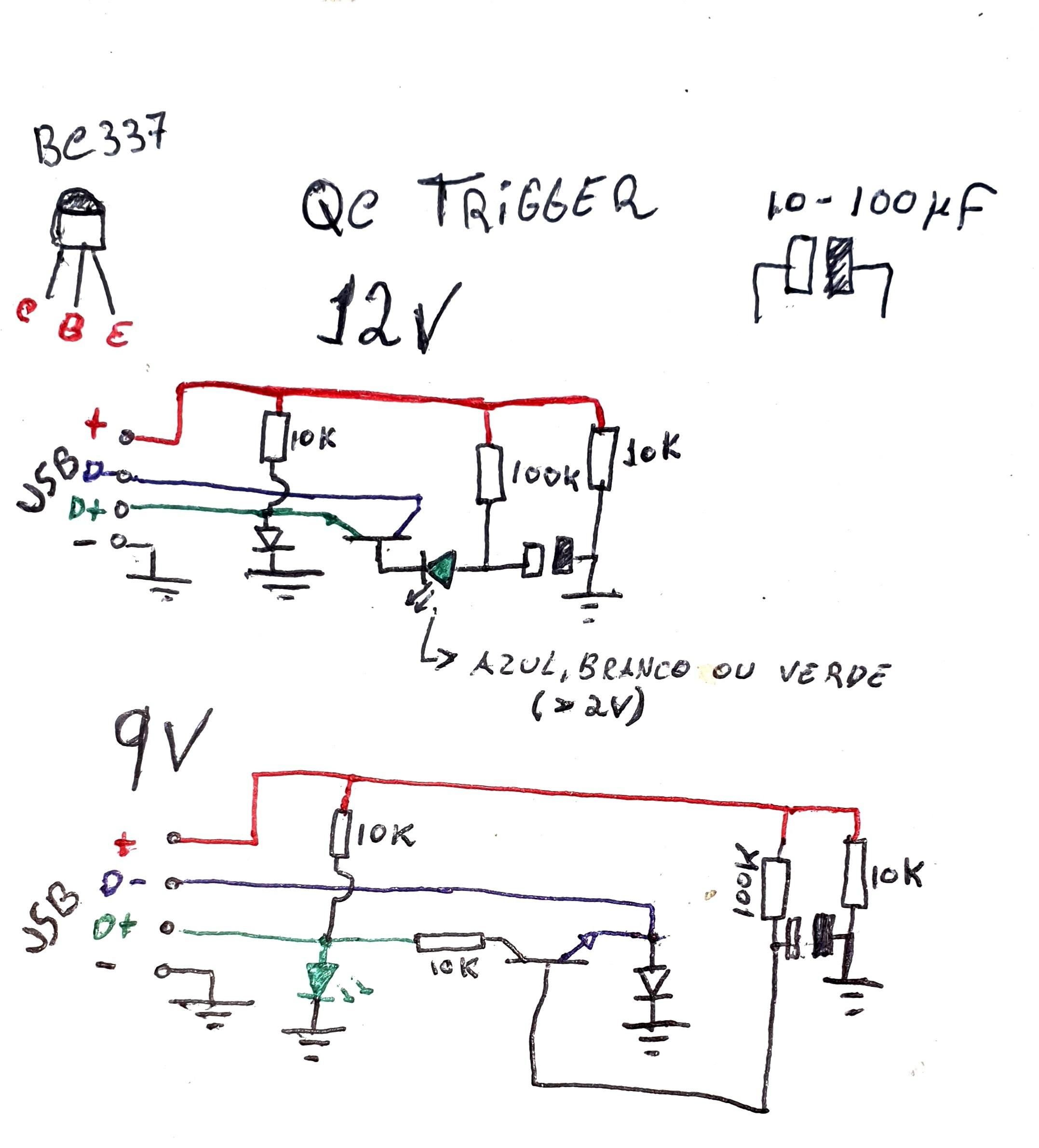 12V and 9V Q.C. Trigger Circuit - Instructables