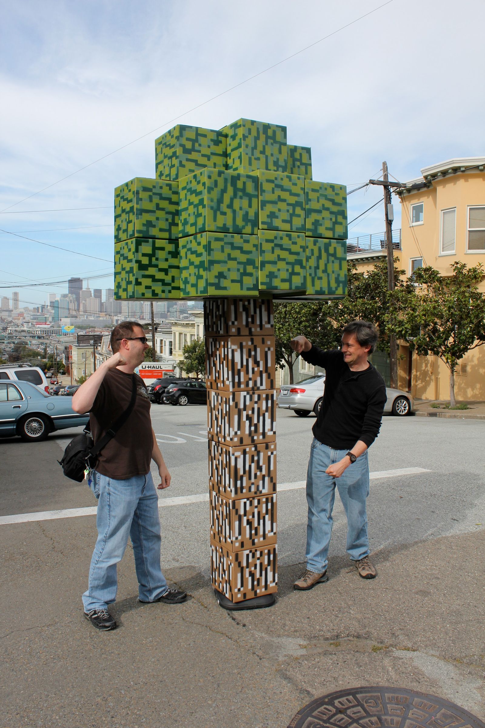 Cardboard 8-bit Tree - in the MineCraft Style : 7 Steps (with Pictures ...