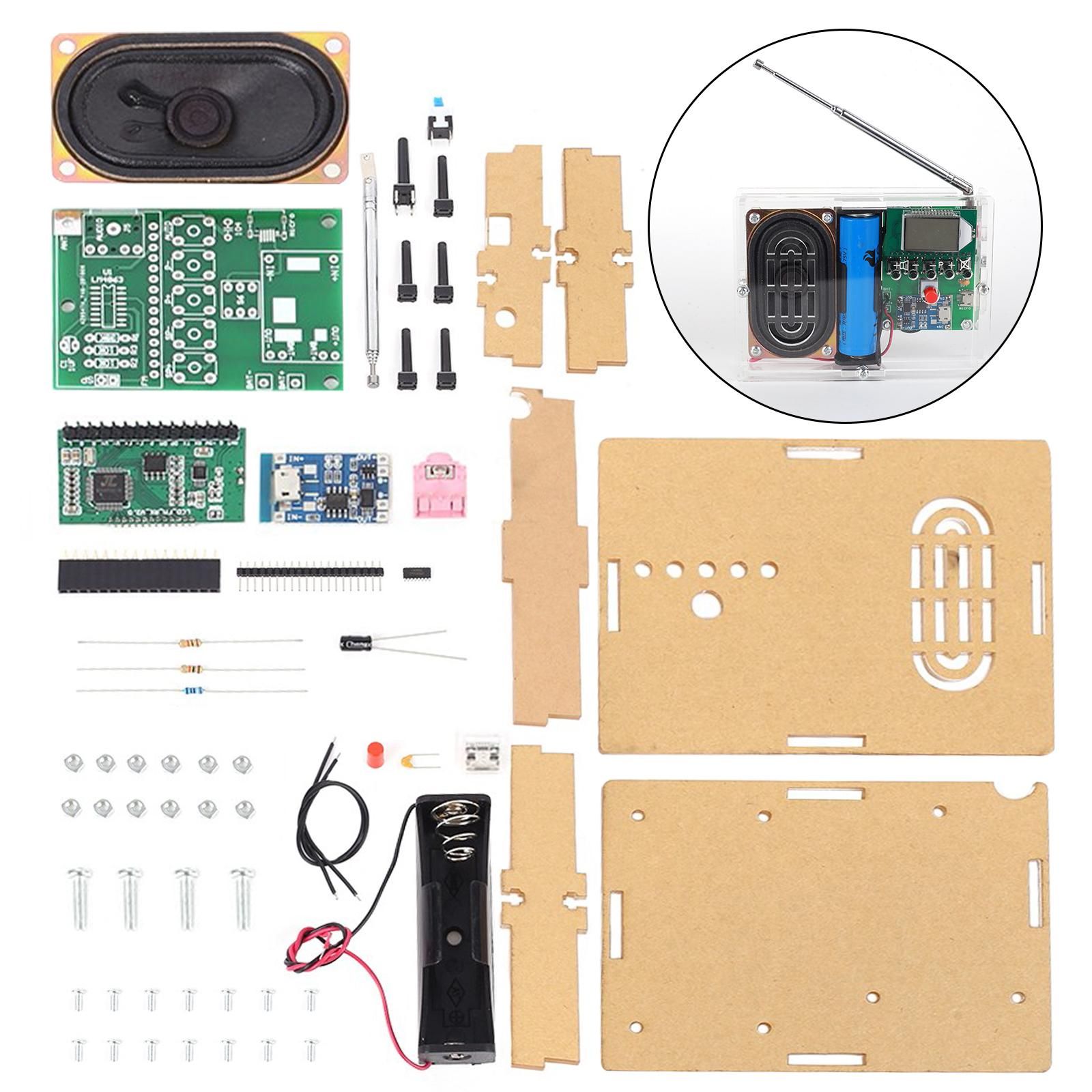 MiOYOOW LCD Display FM Digital Radio Kit With Headphone Jack : 19 Steps ...