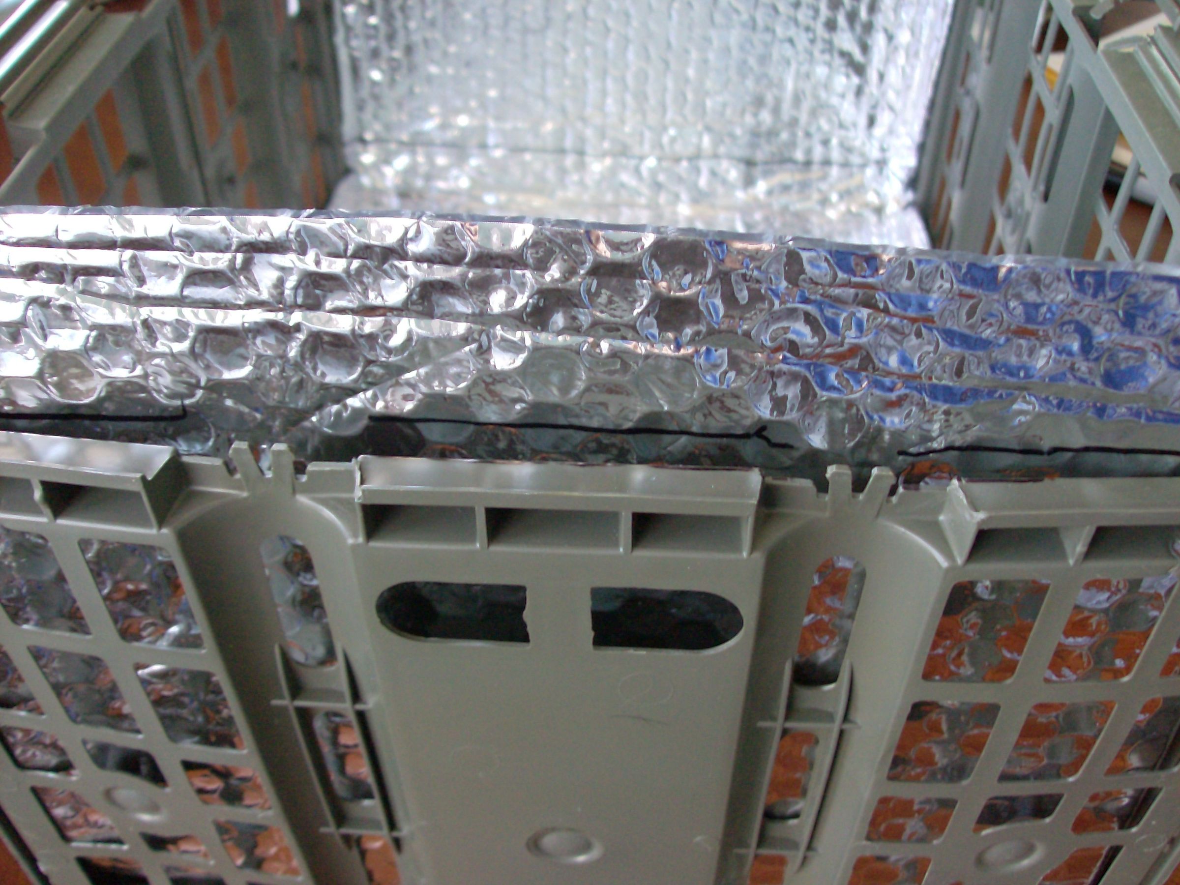 How to Upcycle a Crate Using Silver Bubble Wrap : 6 Steps (with ...