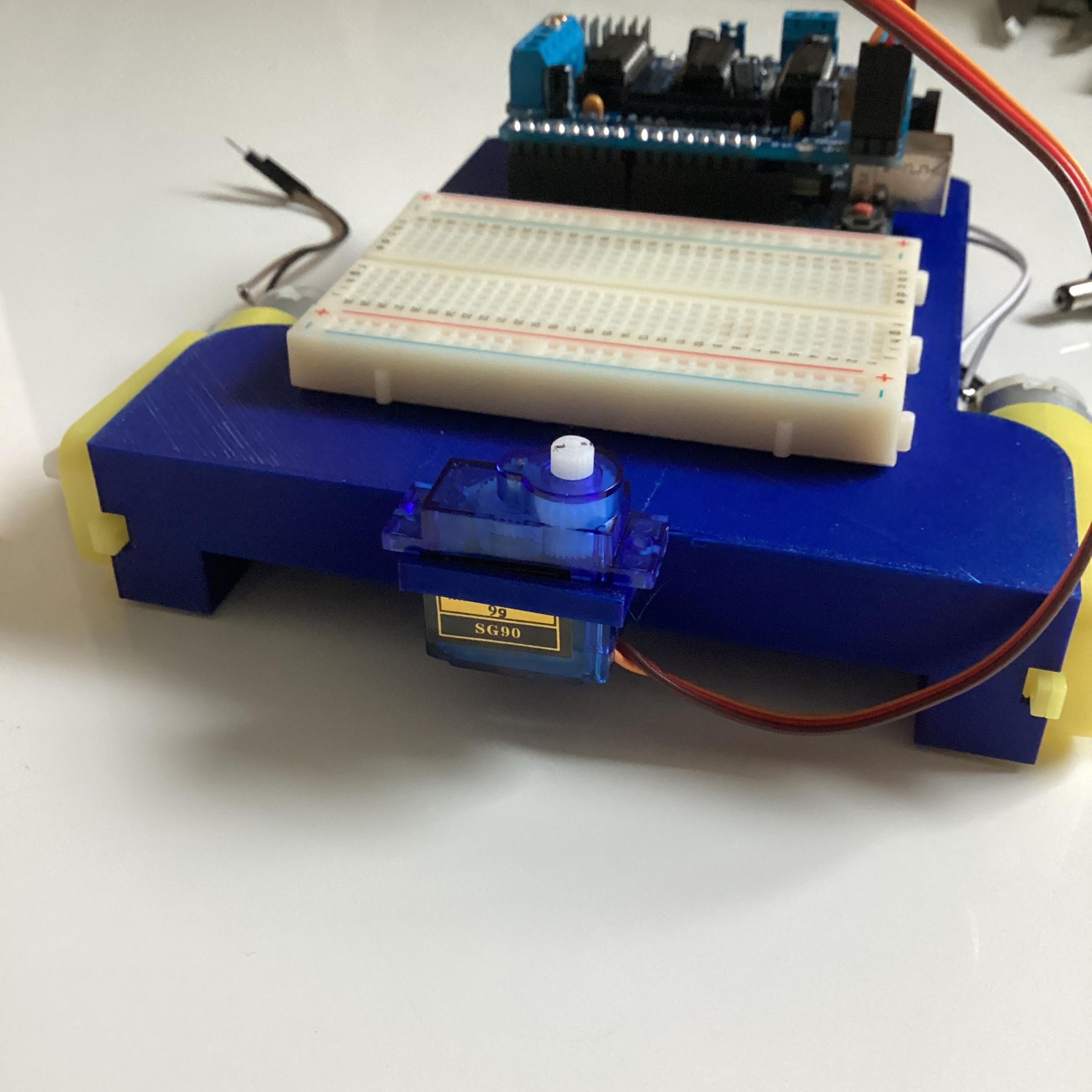 Arduino Ground Rover With Adafruit Motor Shield V1 and Servo Sonar ...