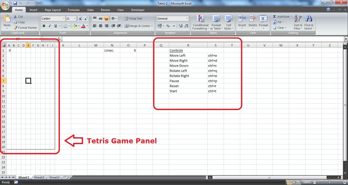 Tetris on Excel : 4 Steps - Instructables