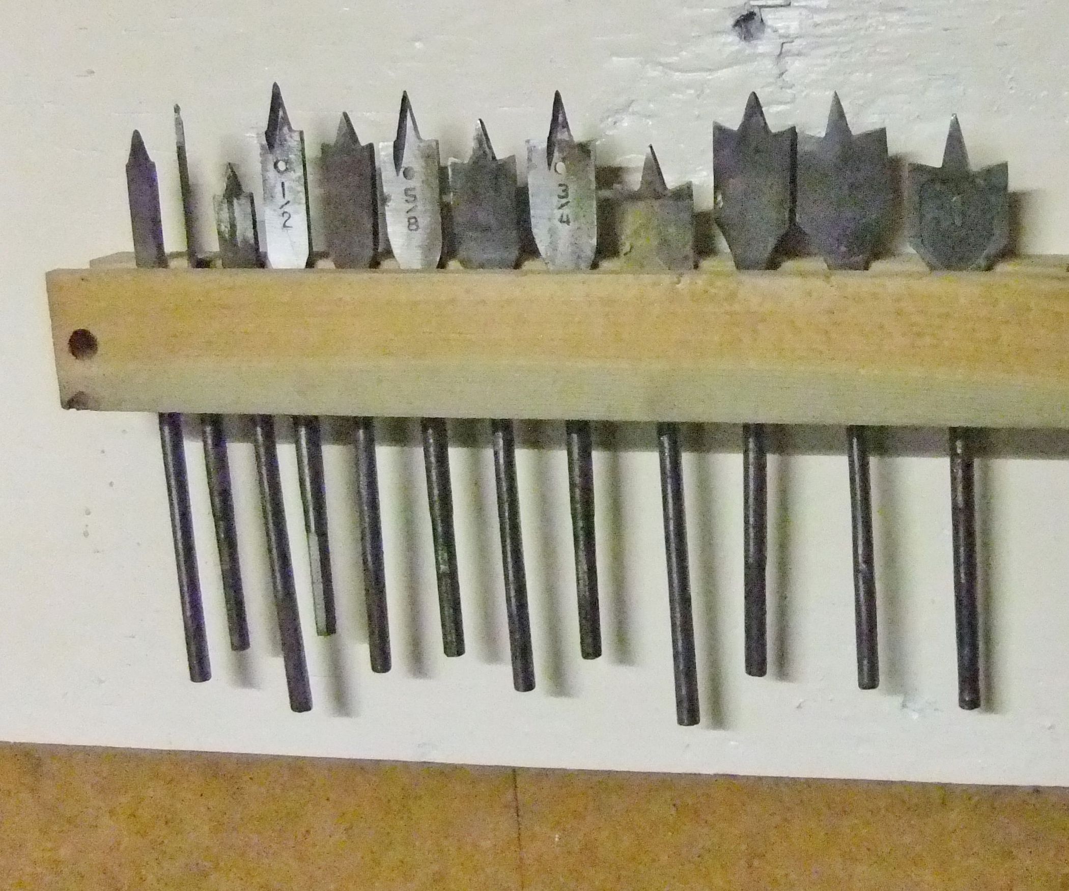 DIY Spade/Paddle Bit Wall Rack - Instructables