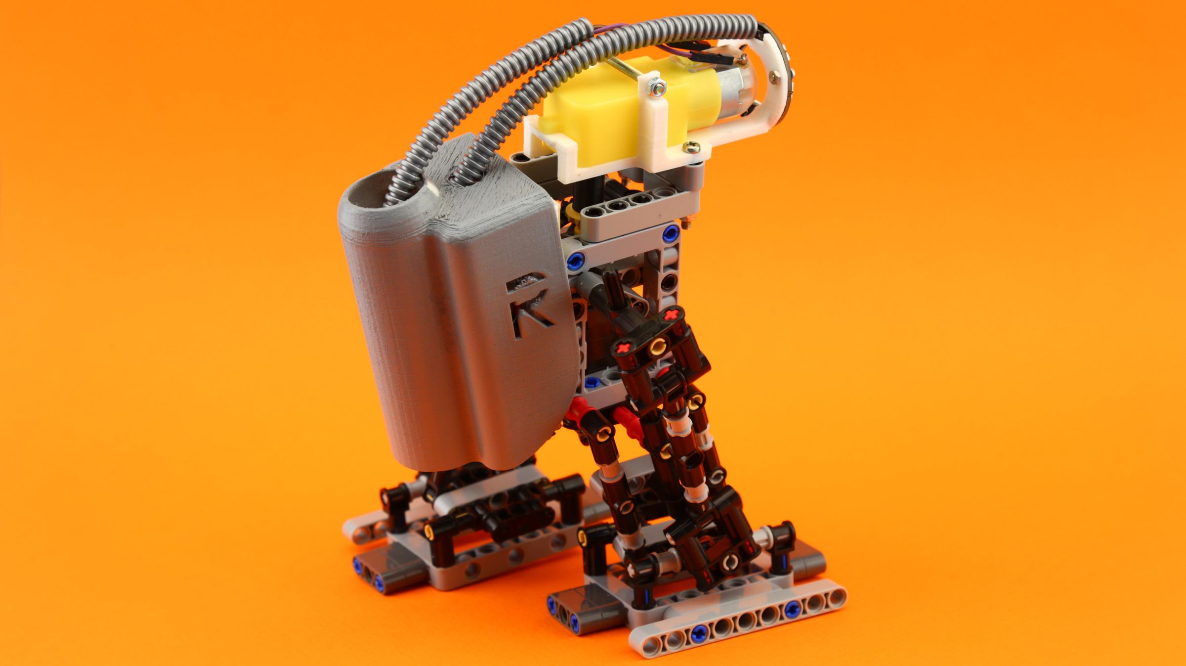 A DIY Biped Robot With Arduino, 3D Printed, and Lego-compatible Parts ...